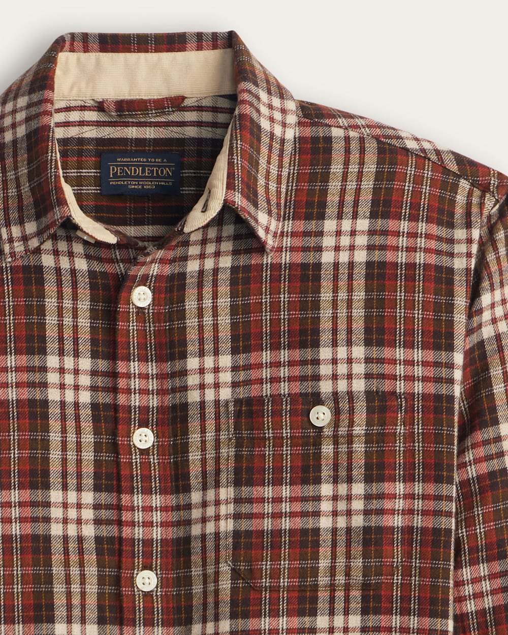 Shop Men's Plaid Cotton Fremont Flannel Shirt Tops | Pendleton