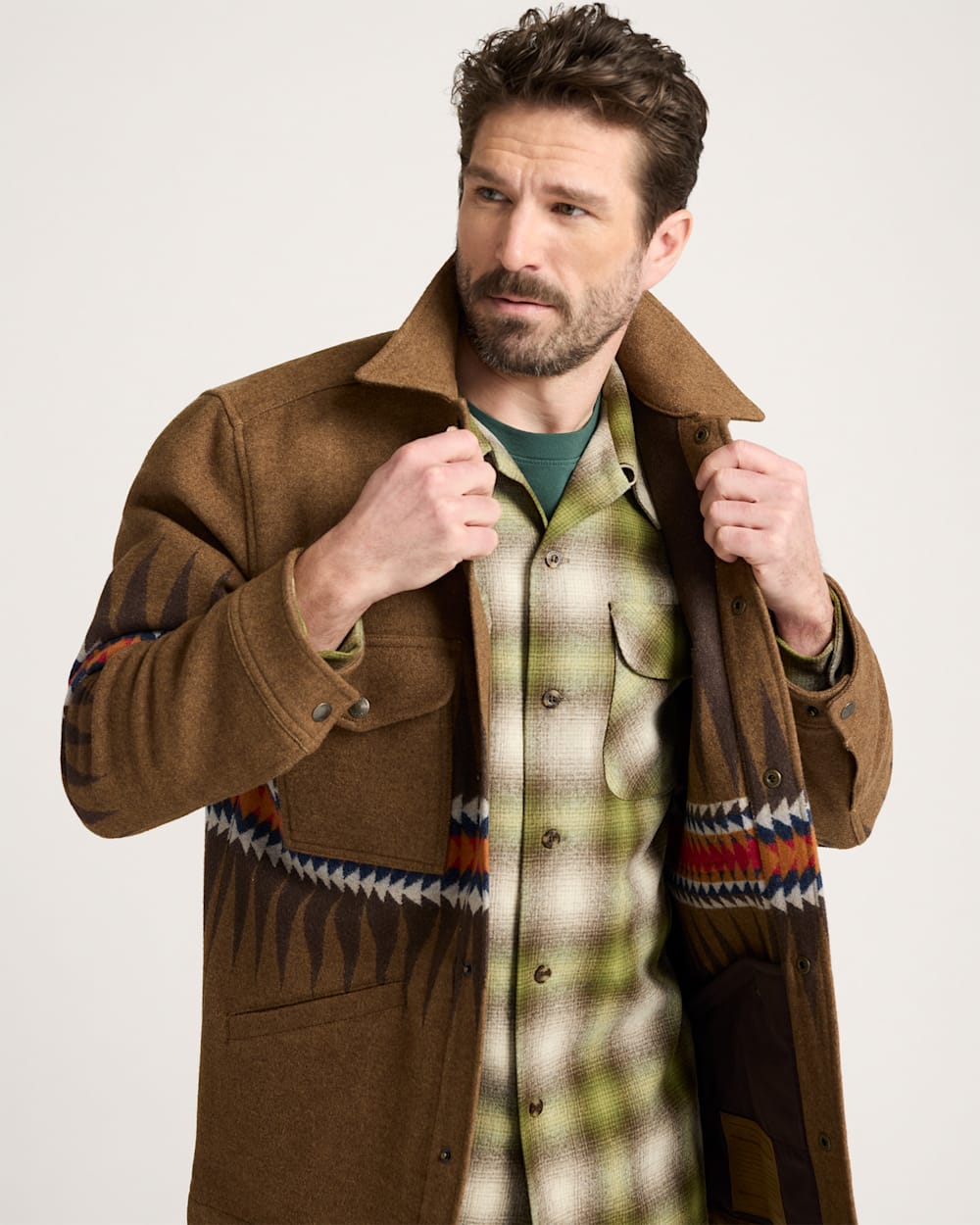 Shop Men's Sawtooth Ridge Wool Field Jacket Outerwear | Pendleton