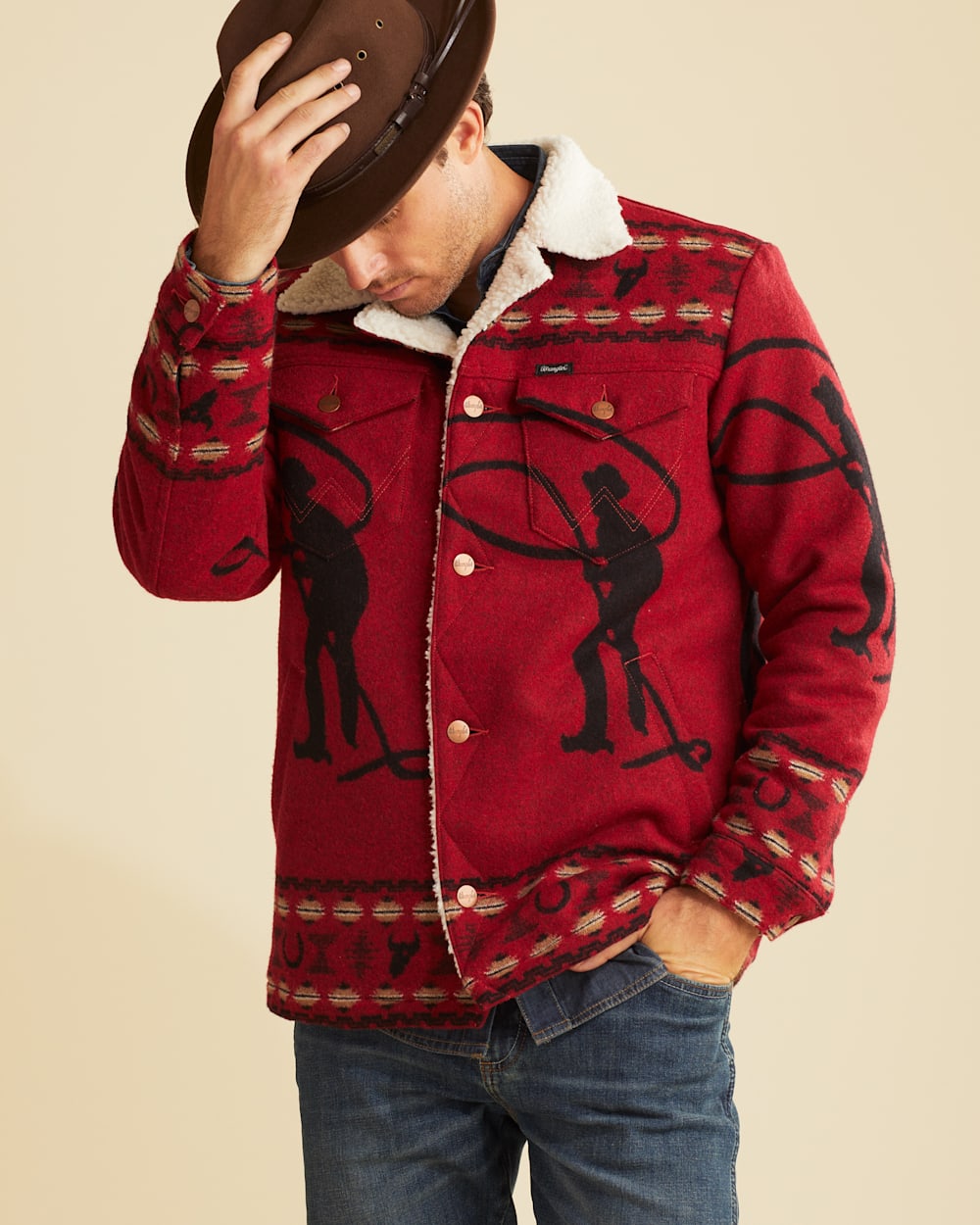 Wrangler x Pendleton Men's Wool Wrange Coat