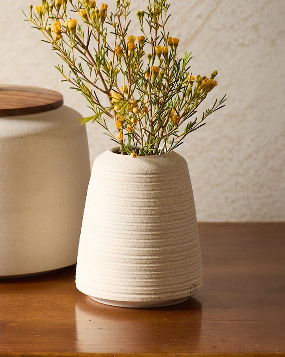 Raw Stoneware Texured Bud Vase | Pendleton
