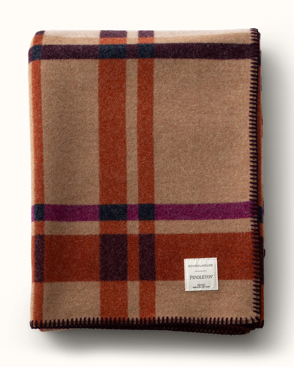 Shop Schoolhouse Abington Hall Academy Khaki Throw in Home & Blankets ...