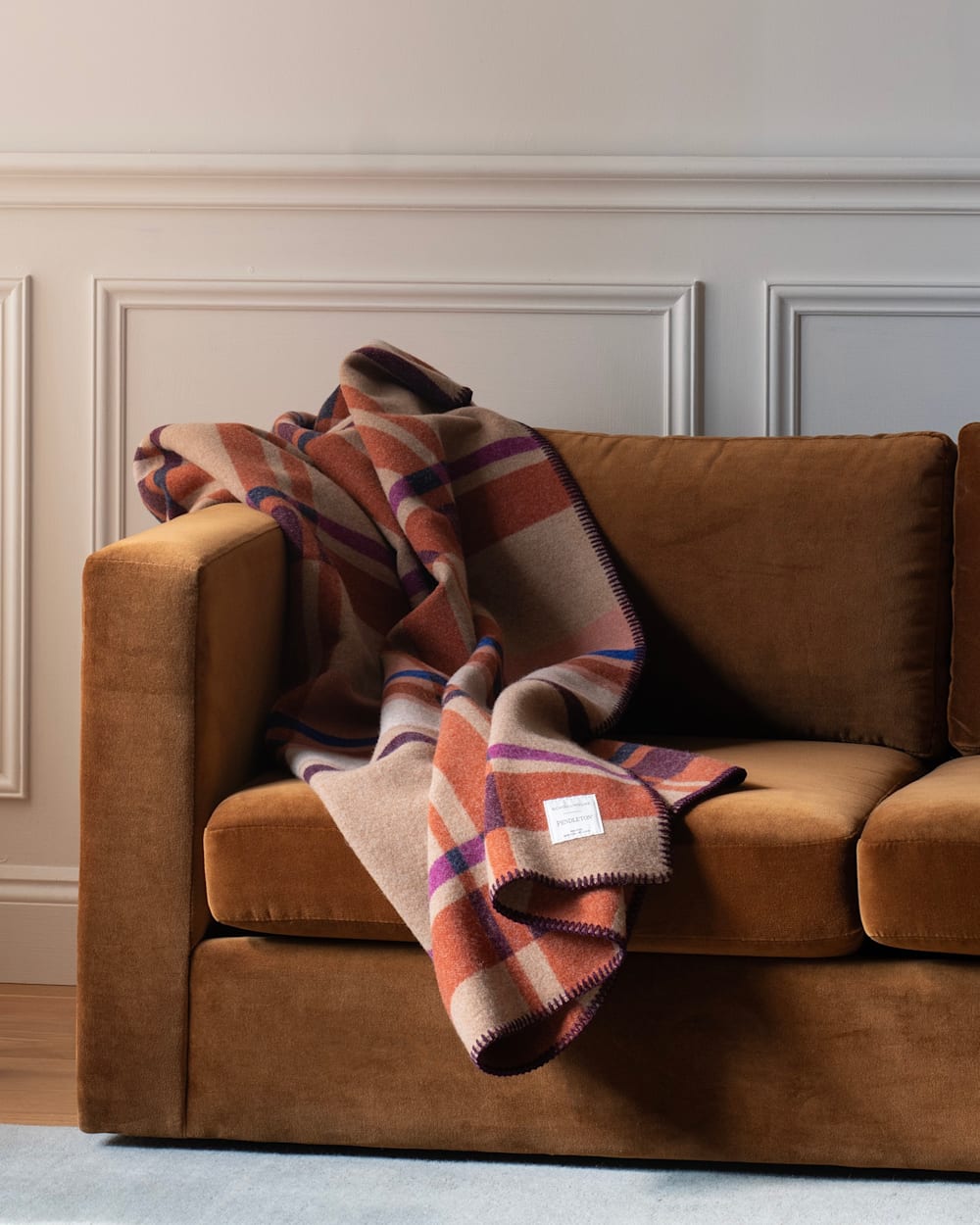 Shop Schoolhouse Abington Hall Academy Khaki Throw in Home & Blankets ...
