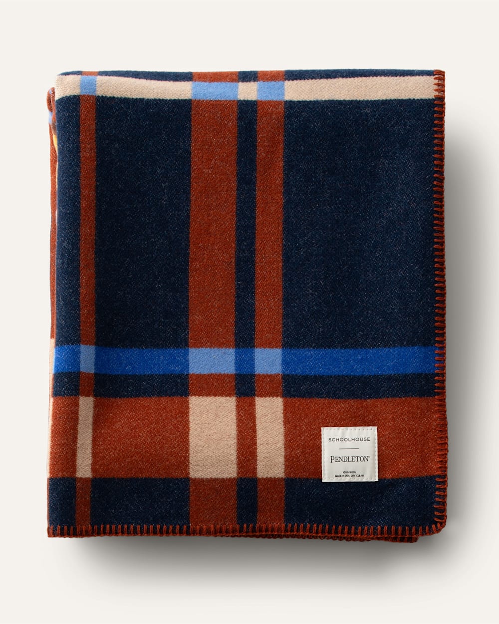 Shop Schoolhouse Abington Hall University Blue Throw in Home & Blankets ...