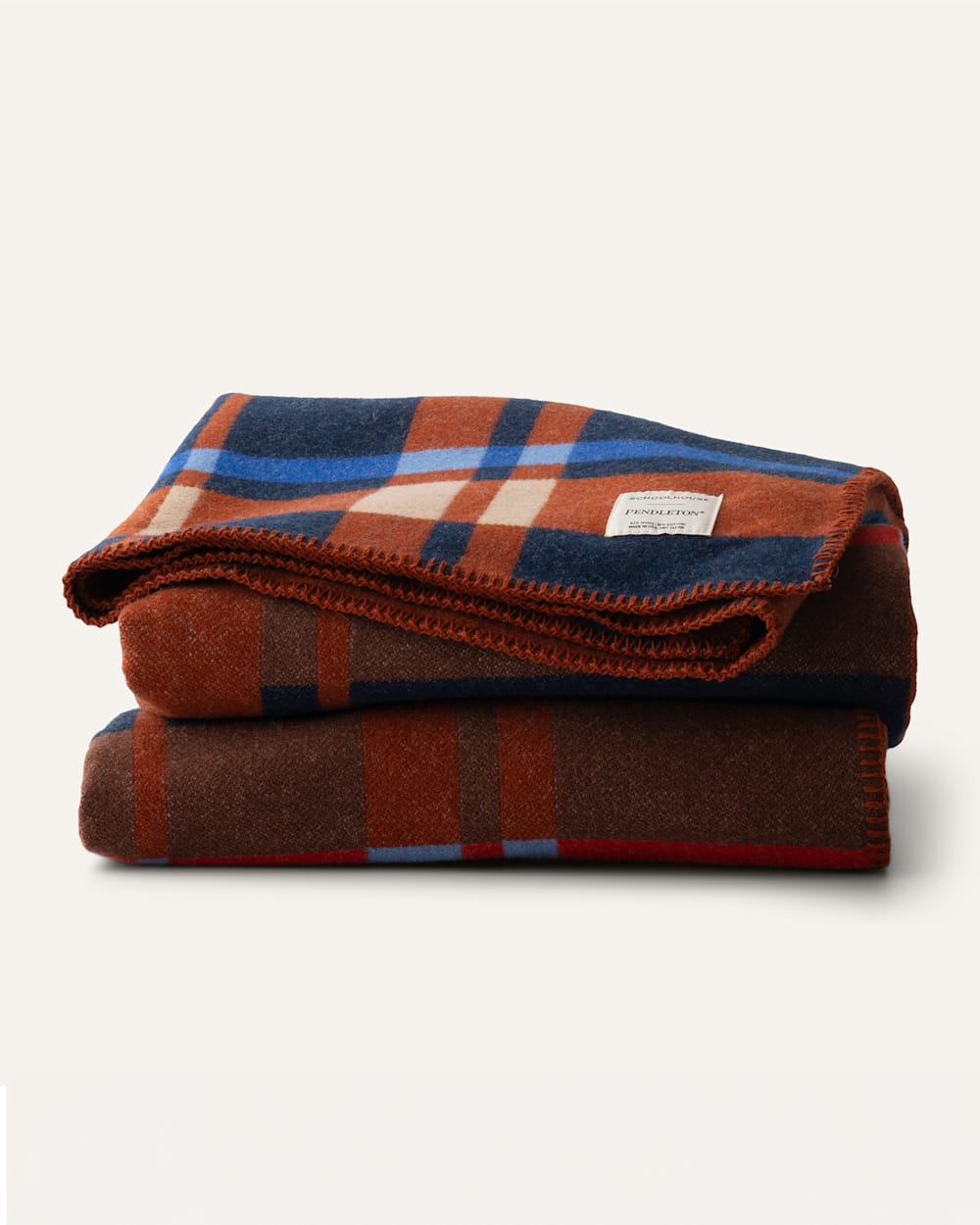 Shop Schoolhouse Abington Hall University Blue Throw in Home & Blankets ...