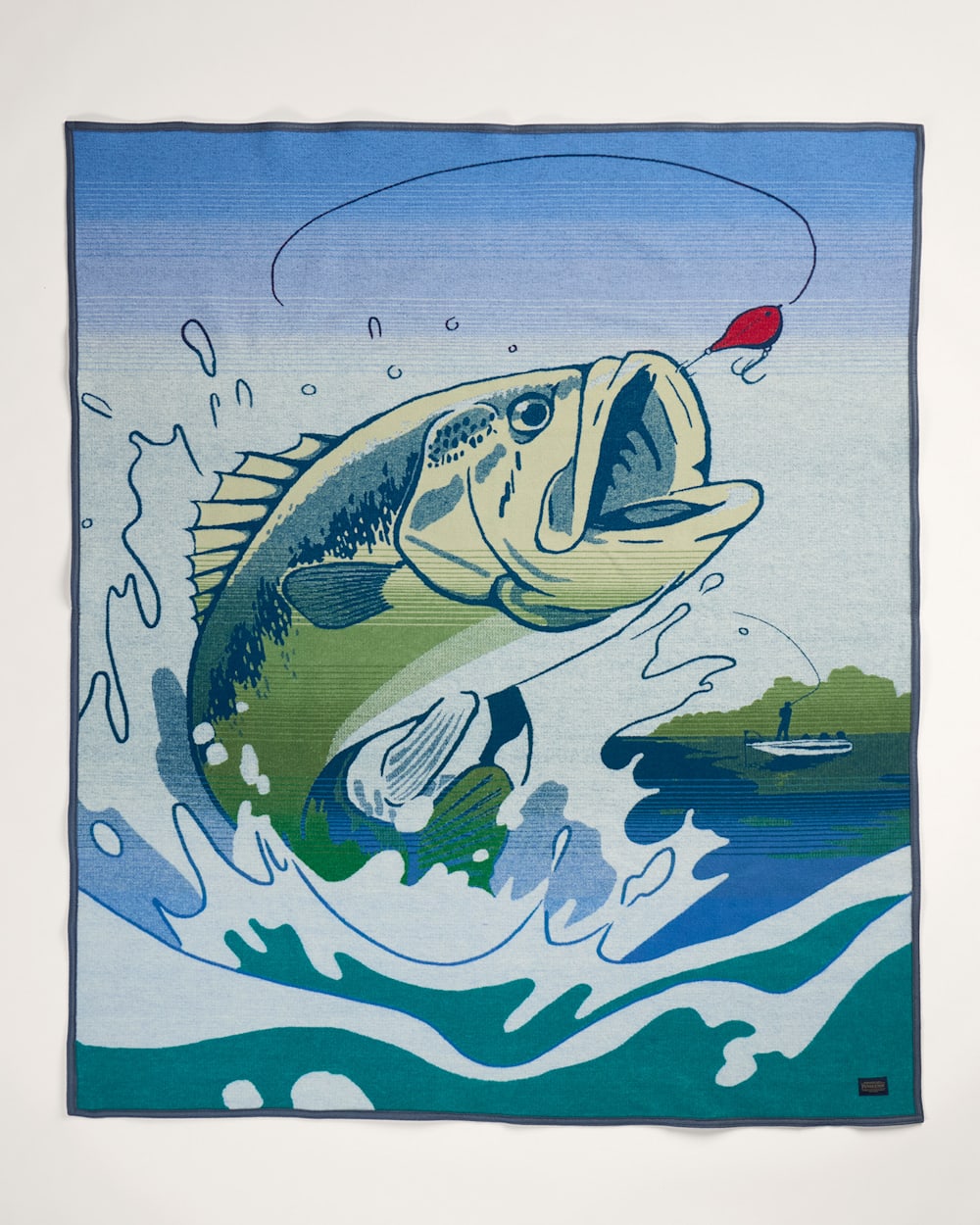 Shop Big Bass Blanket Vibrant Wool Fishing Home Decor | Pendleton
