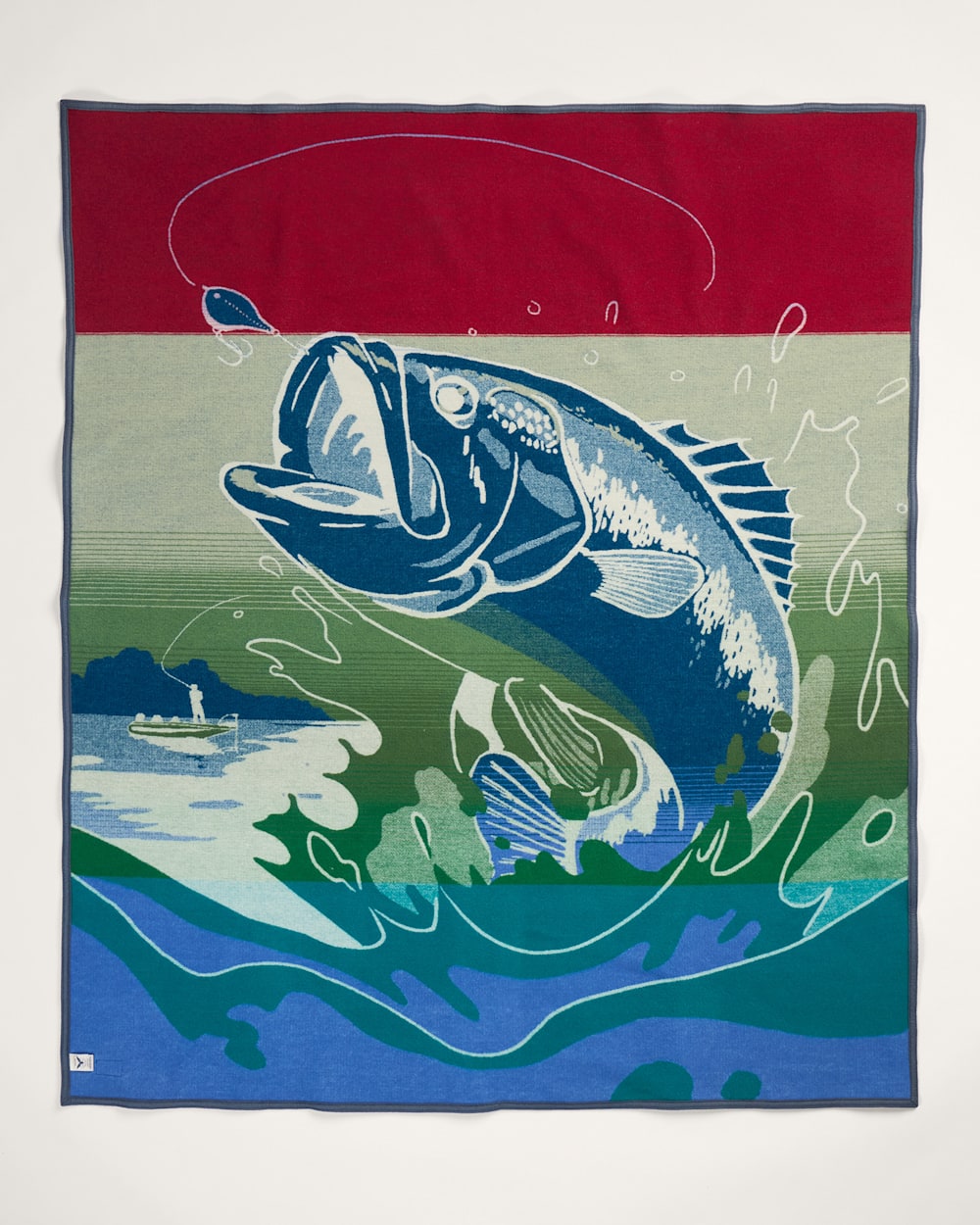Shop Big Bass Blanket Vibrant Wool Fishing Home Decor | Pendleton