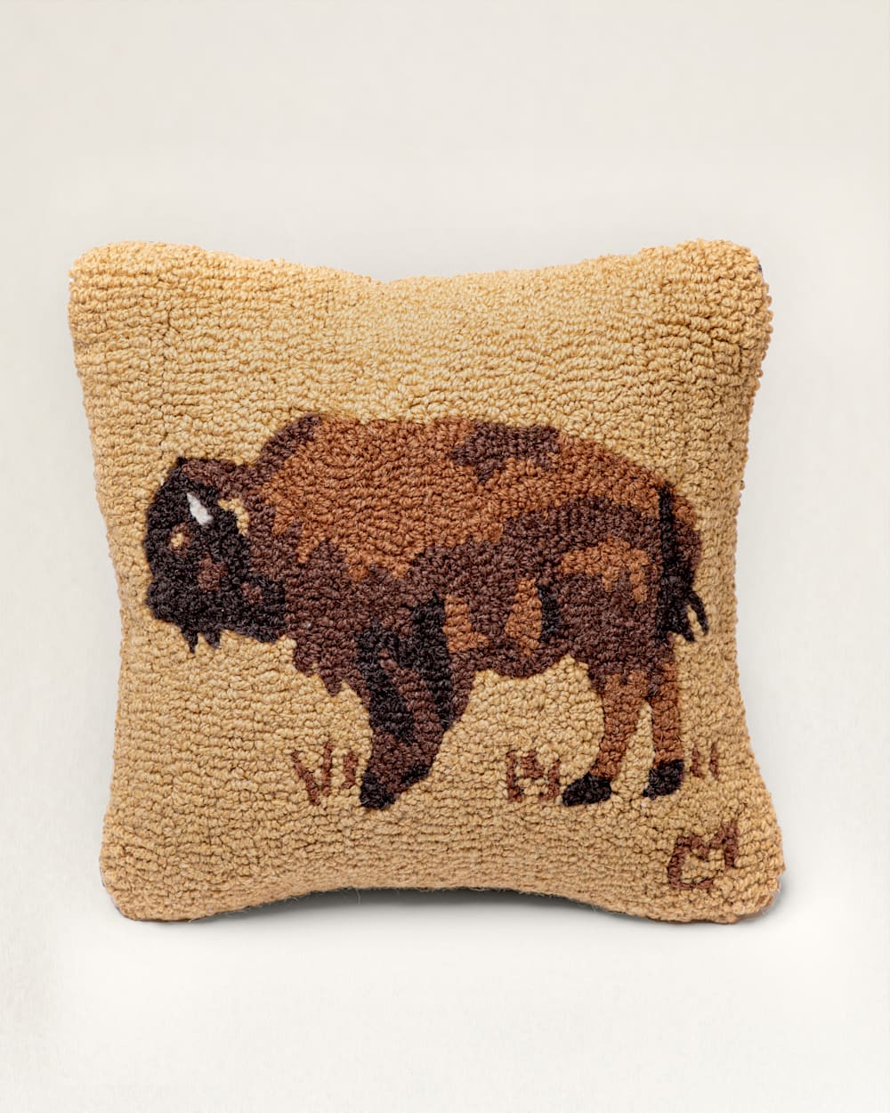 Buy Buffalo Hooked Square Pillow, Soft & Cozy Home Decor | Pendleton