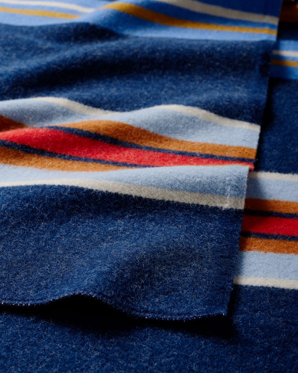Stay Cozy & Shop Colorful Bridger Stripe Wool Throw | Pendleton