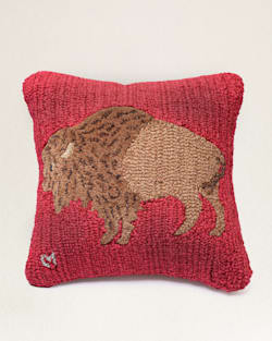Shop Soft & Stylish Plush Buffalo Hooked Square Pillow | Pendleton