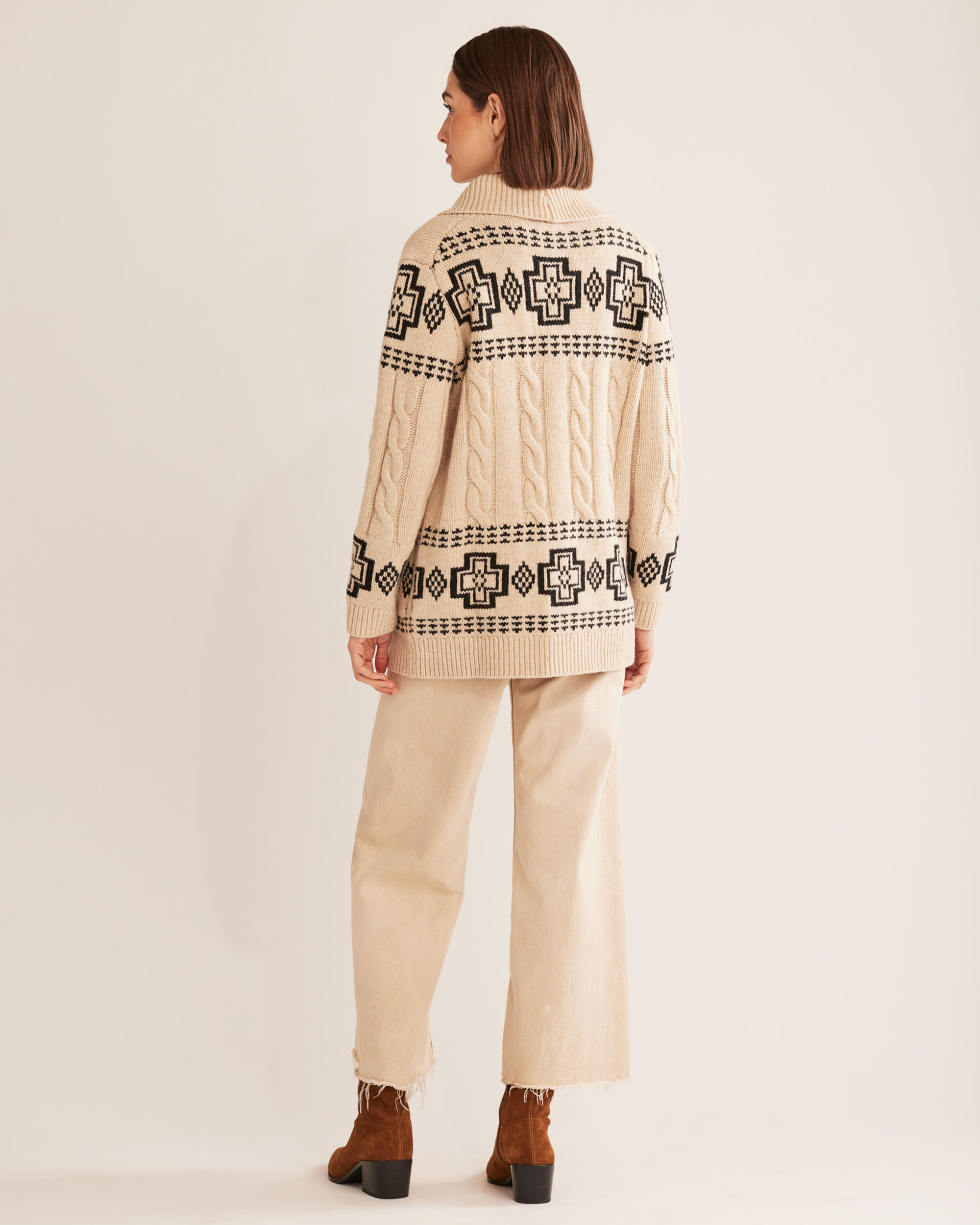 Women's Harding Lambswool Cable Cardigan | Pendleton