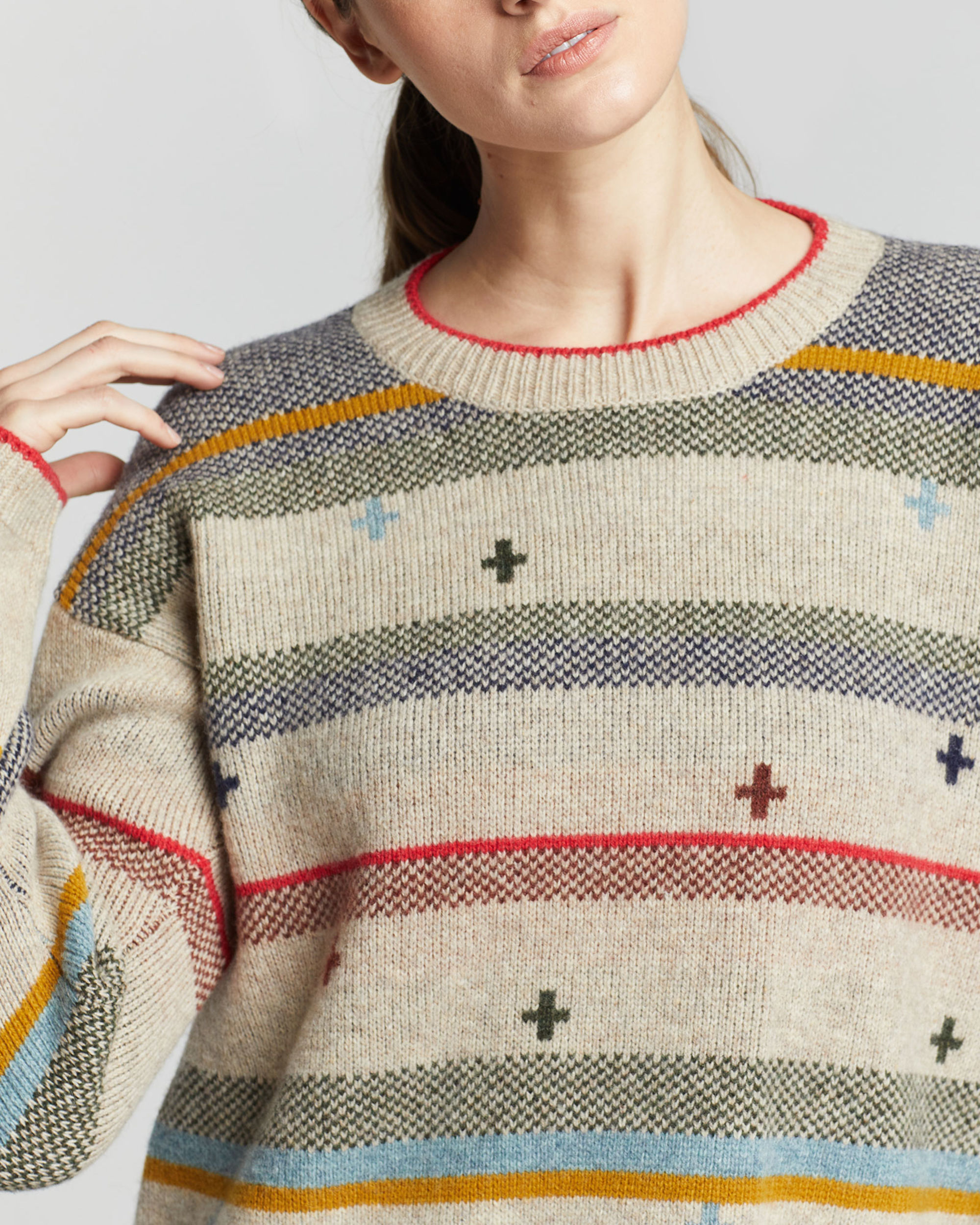 Women's Bridger Stripe Lambswool Sweater