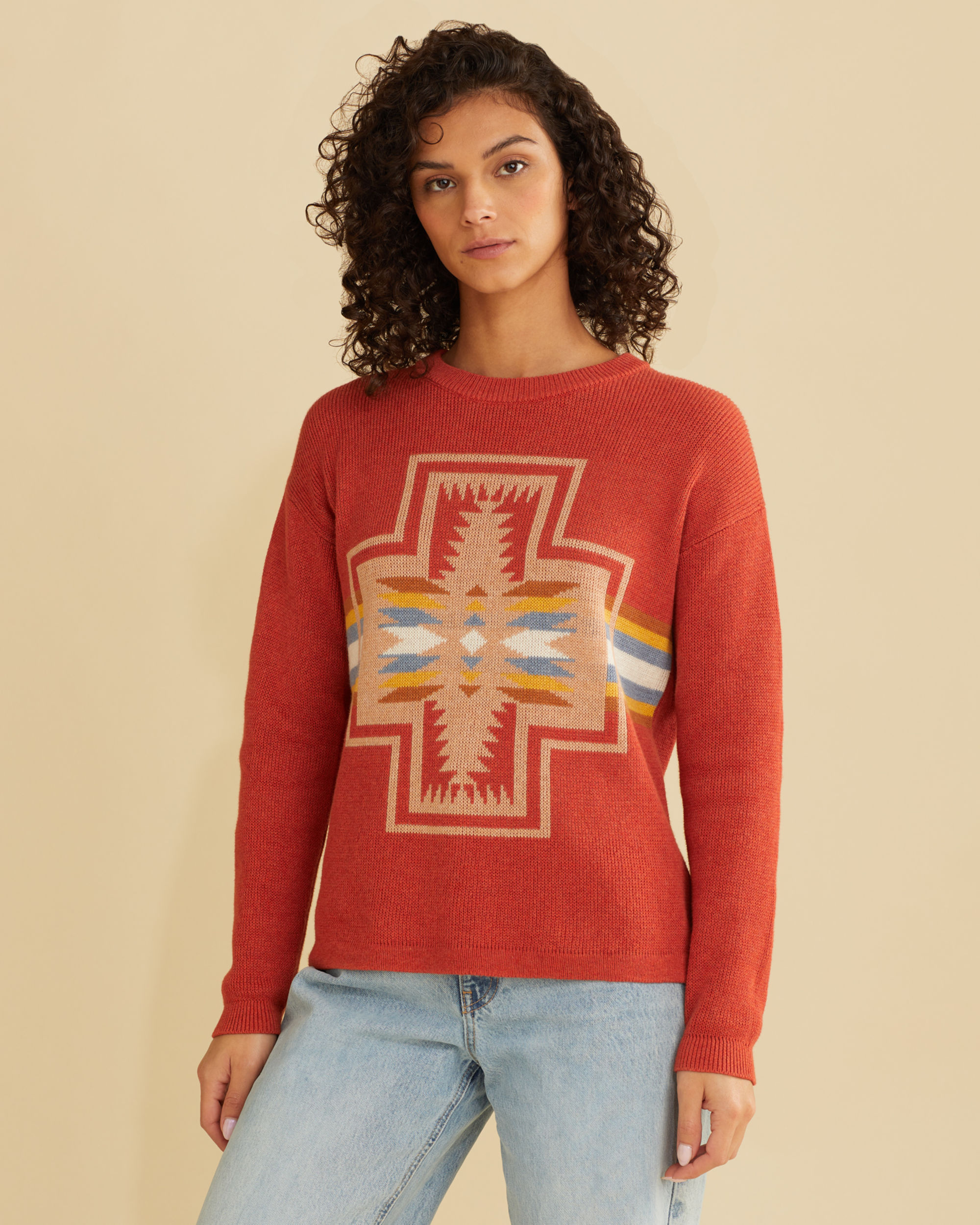 WOMEN'S HARDING COTTON SWEATER | Pendleton