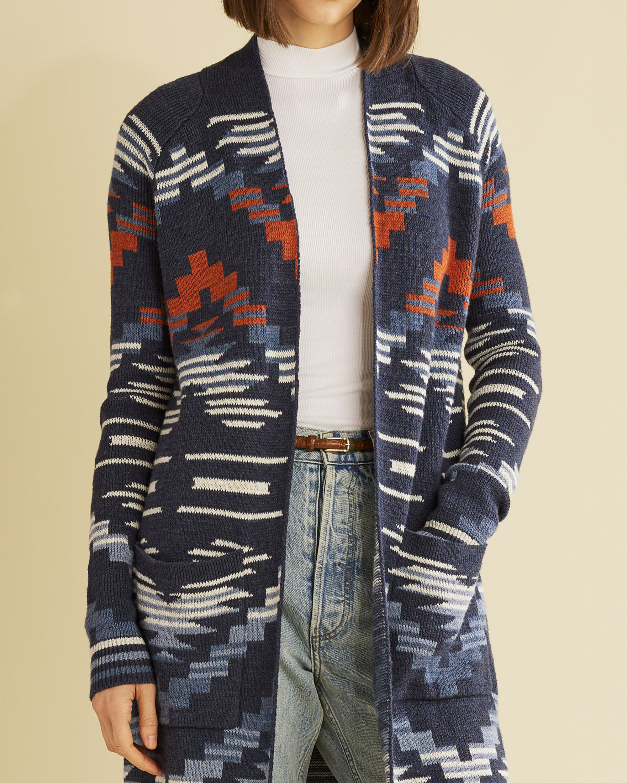 Cozy Women's Pacific Graphic Duster Sweater | Pendleton Woolen Mills
