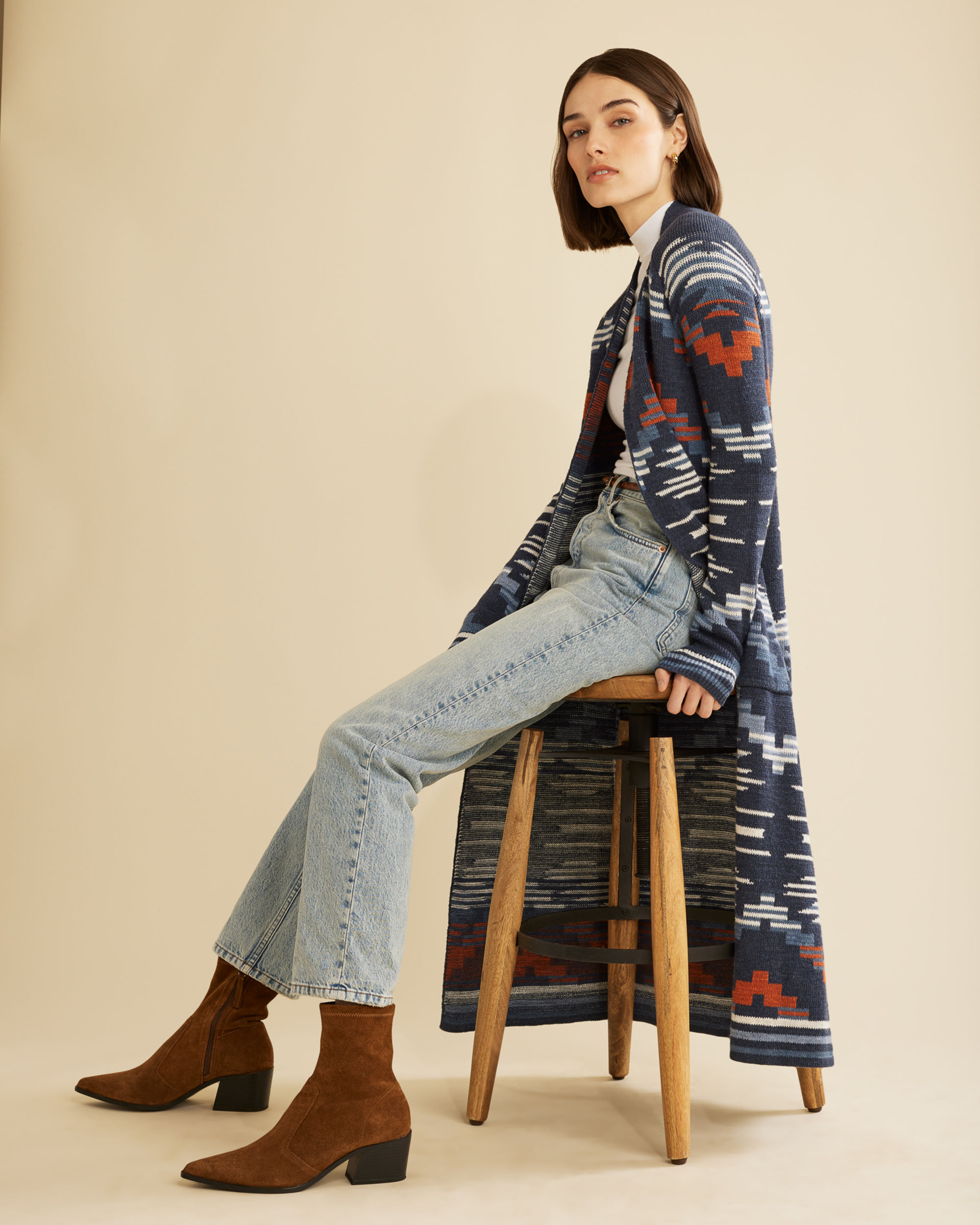 Cozy Women's Pacific Graphic Duster Sweater | Pendleton