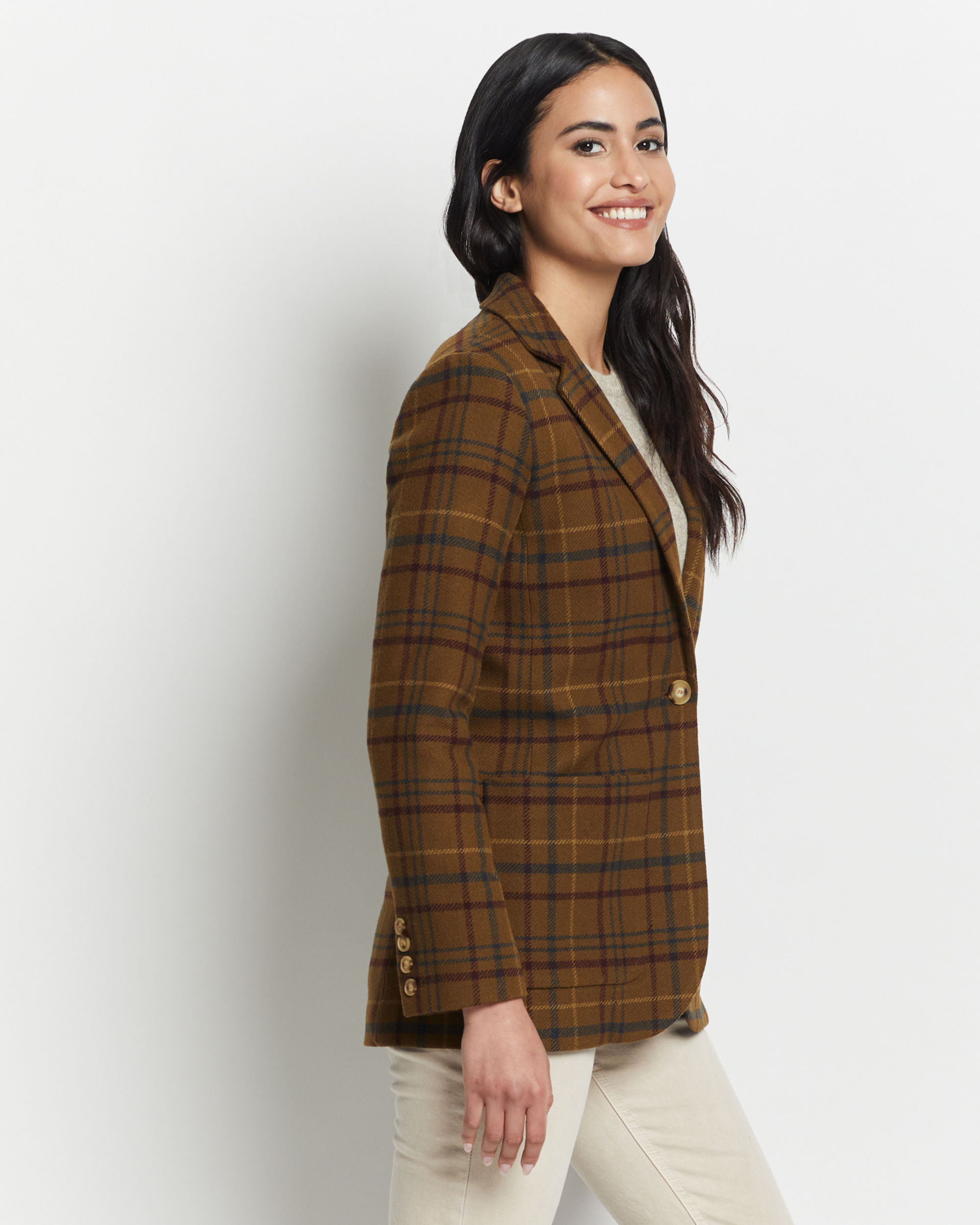 Women's Davis Plaid Wool Blazer | Pendleton