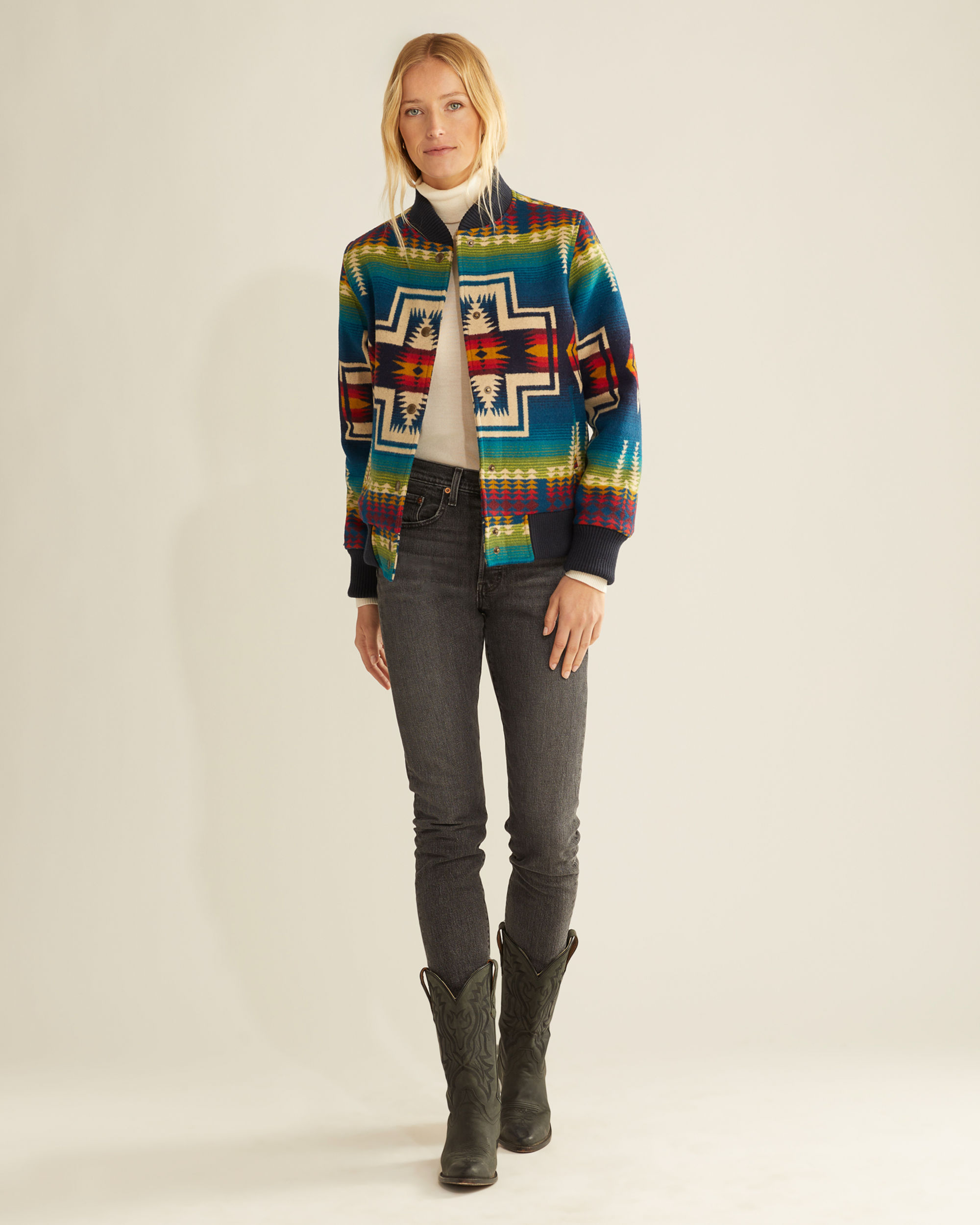 Women's Limited Edition Harding Wool Bomber | Pendleton