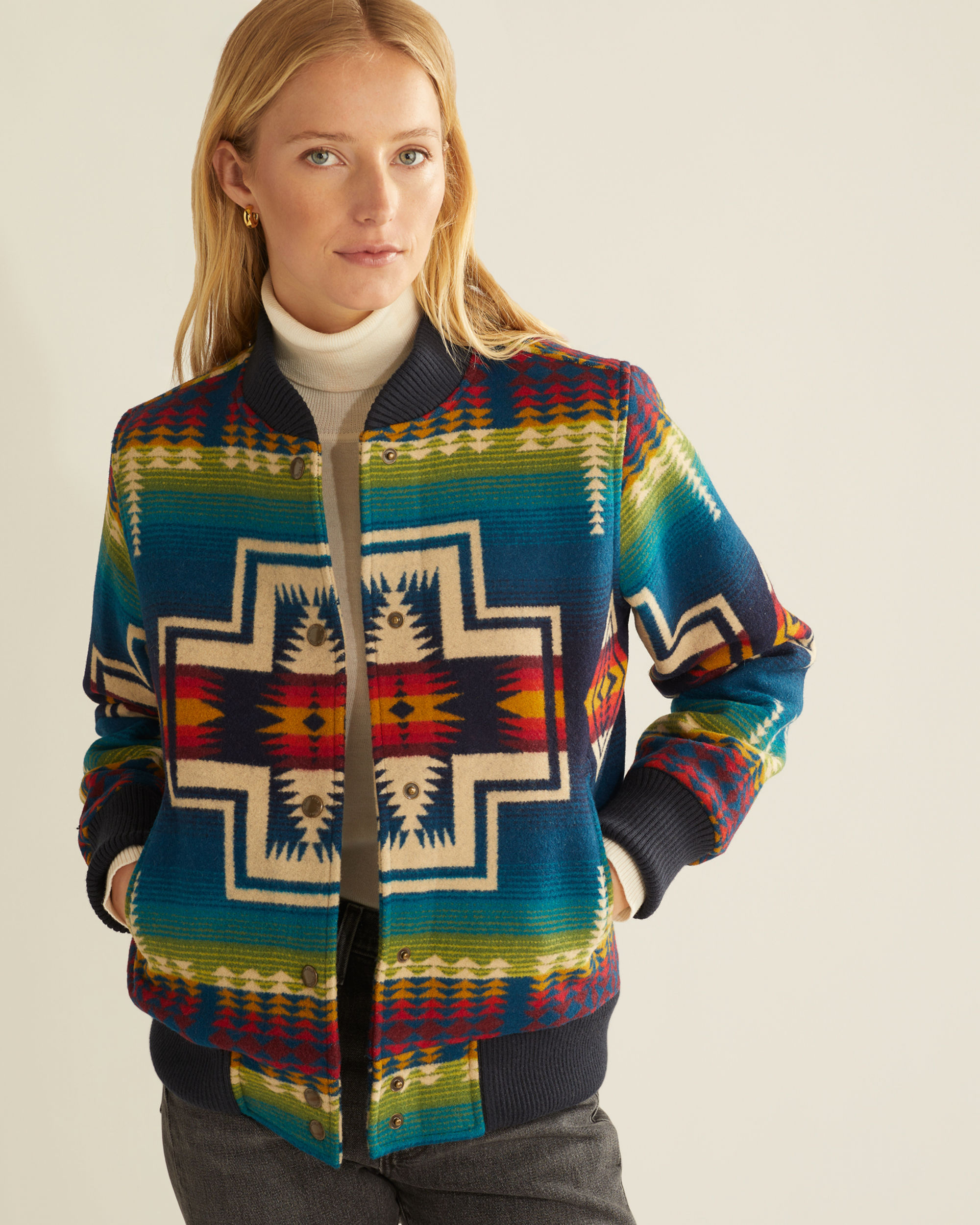 Women's Limited Edition Harding Wool Bomber | Pendleton