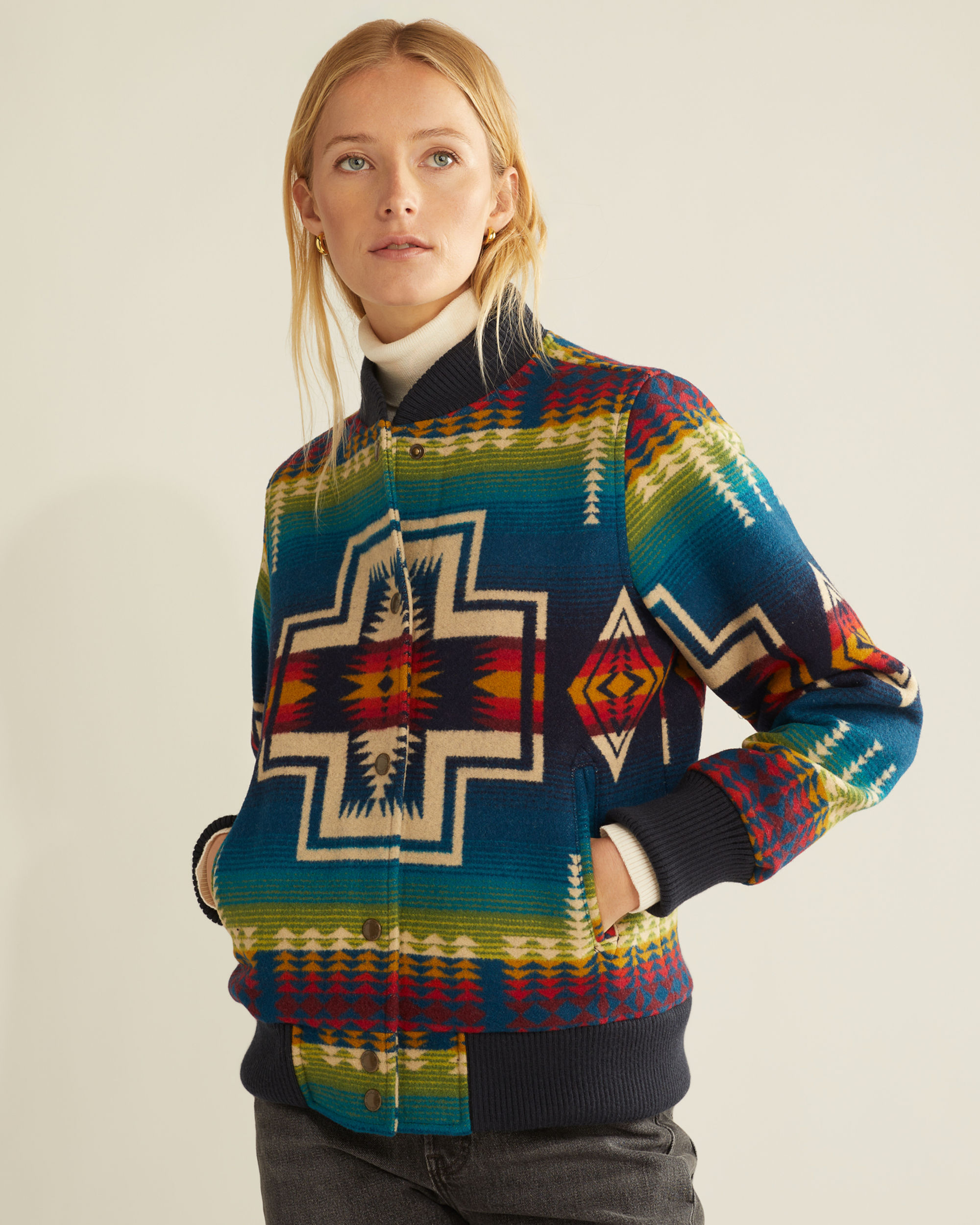 Women's Limited Edition Harding Wool Bomber | Pendleton