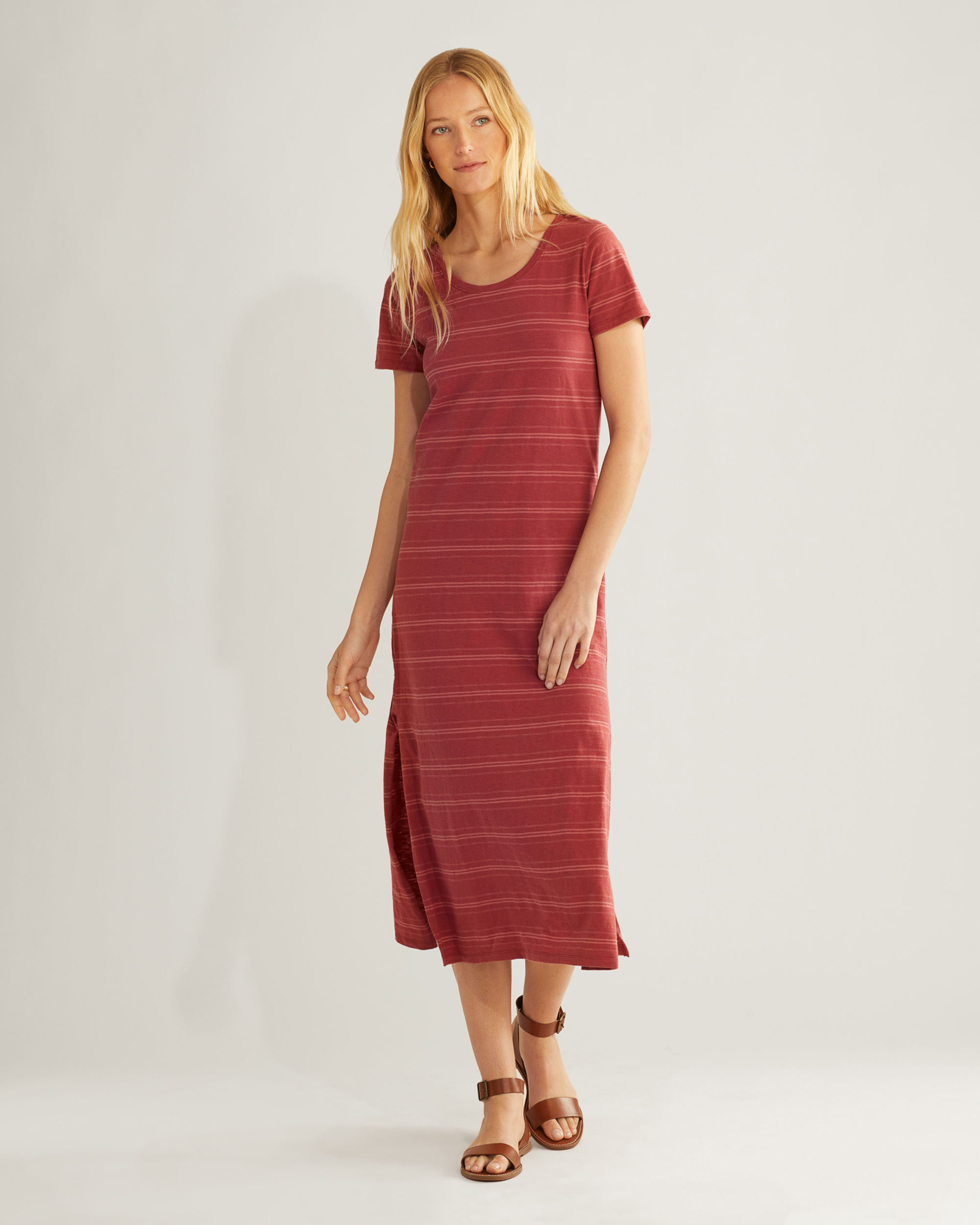 Look Fab in Women's Cotton Slub Midi Dress | Pendleton