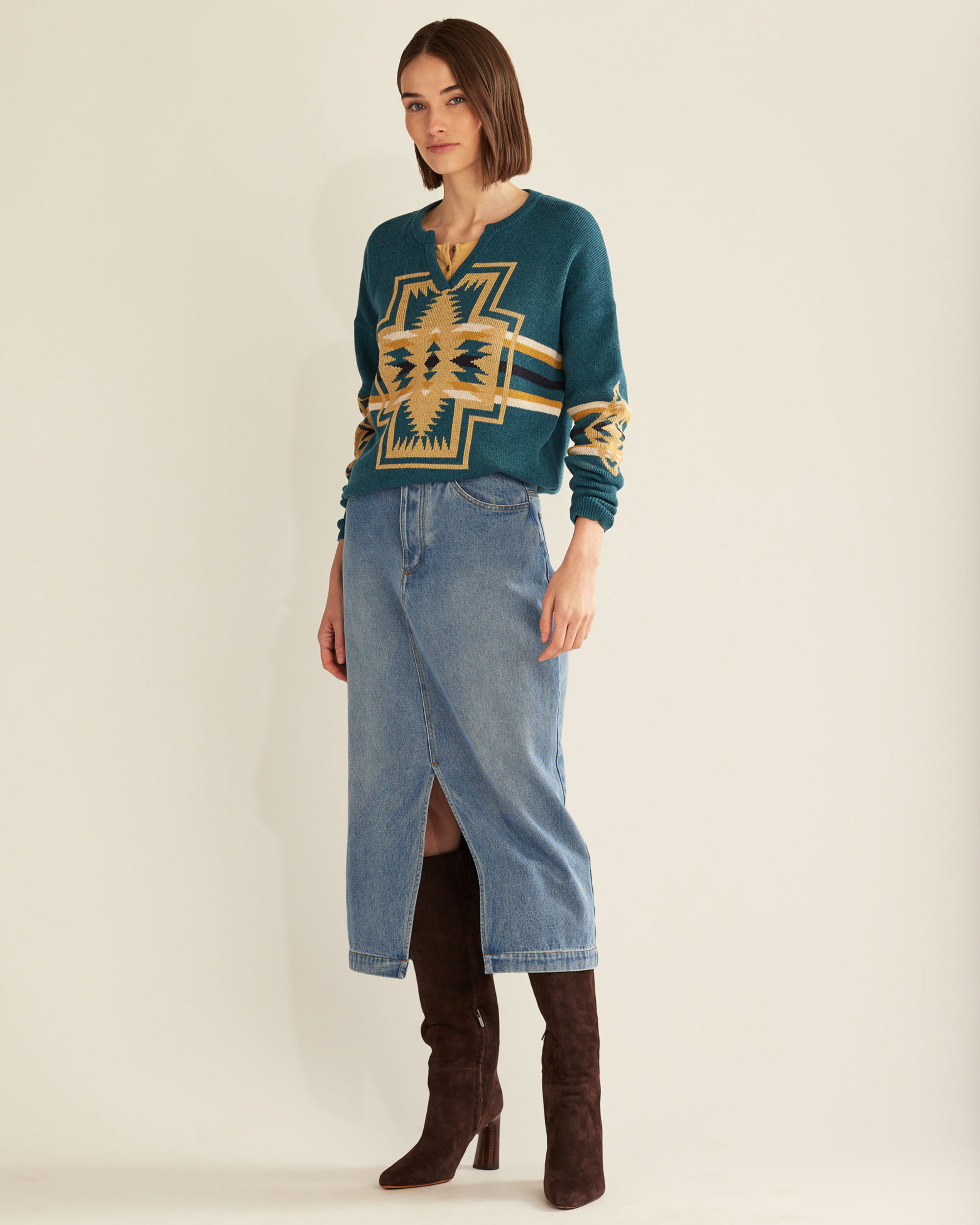 Women's Graphic Cotton Pullover: Stay Warm & Stylish | Pendleton