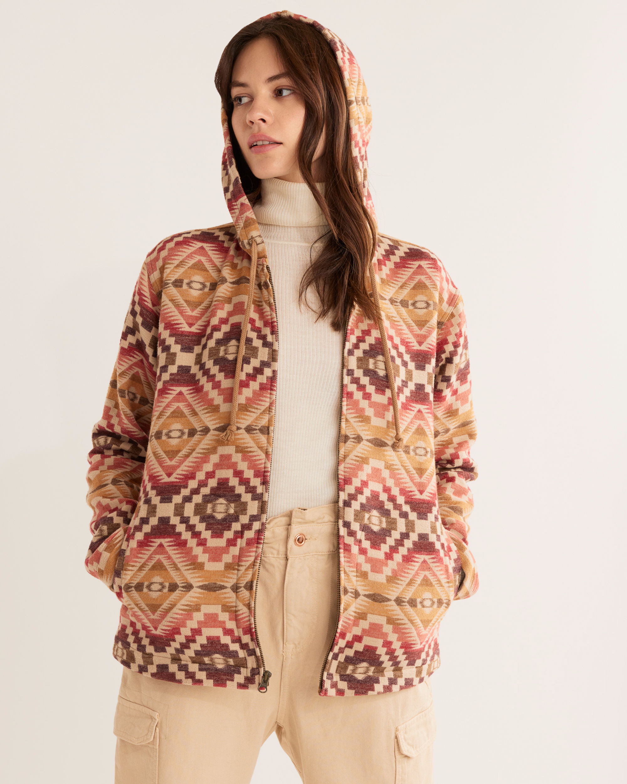Stay Warm in the Women's Doublesoft Zip-Front Hoodie | Pendleton
