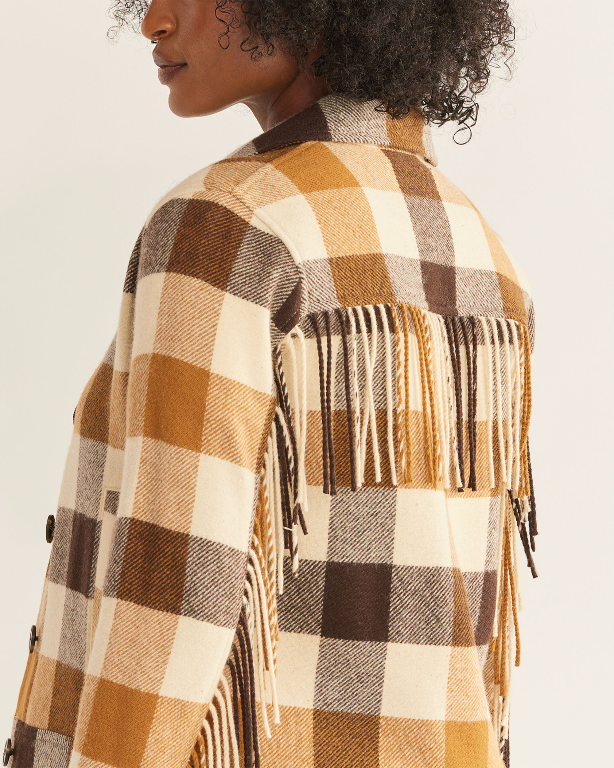 Stay Stylish & Warm in the Women's Fringe Wool Jacket | Pendleton