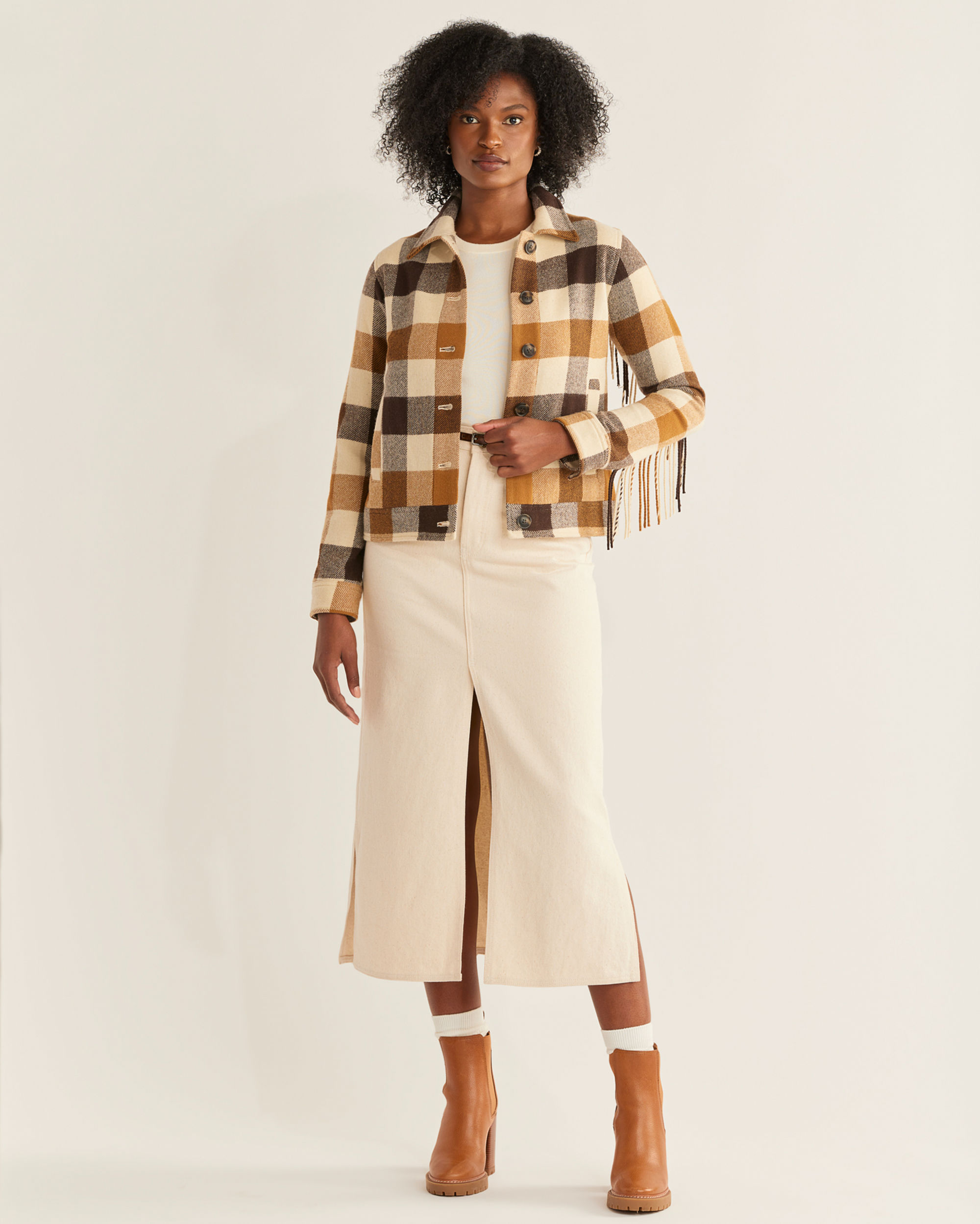 Stay Stylish & Warm in the Women's Fringe Wool Jacket | Pendleton