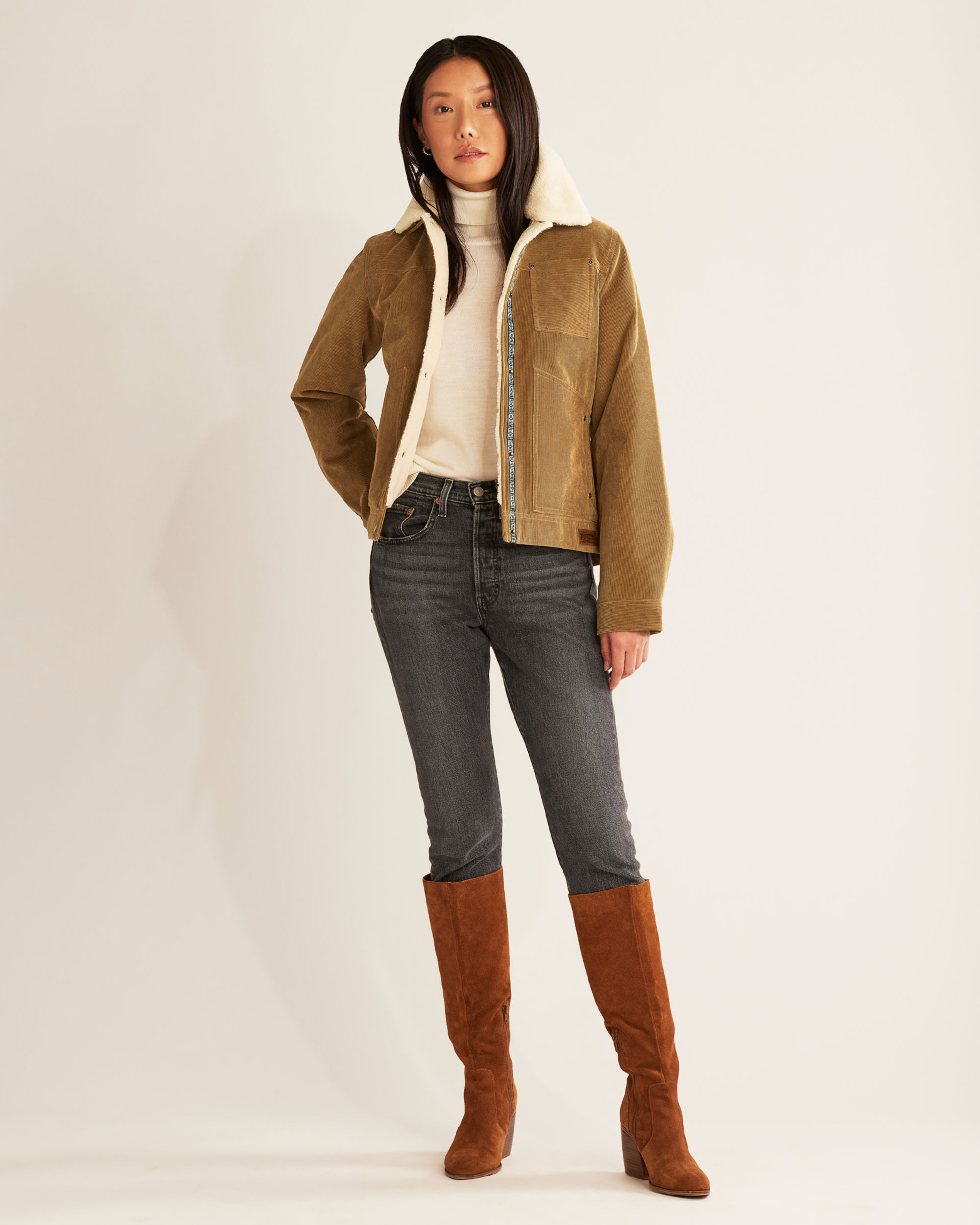 Shop Women's Wind River Corduroy Trucker Jacket | Pendleton
