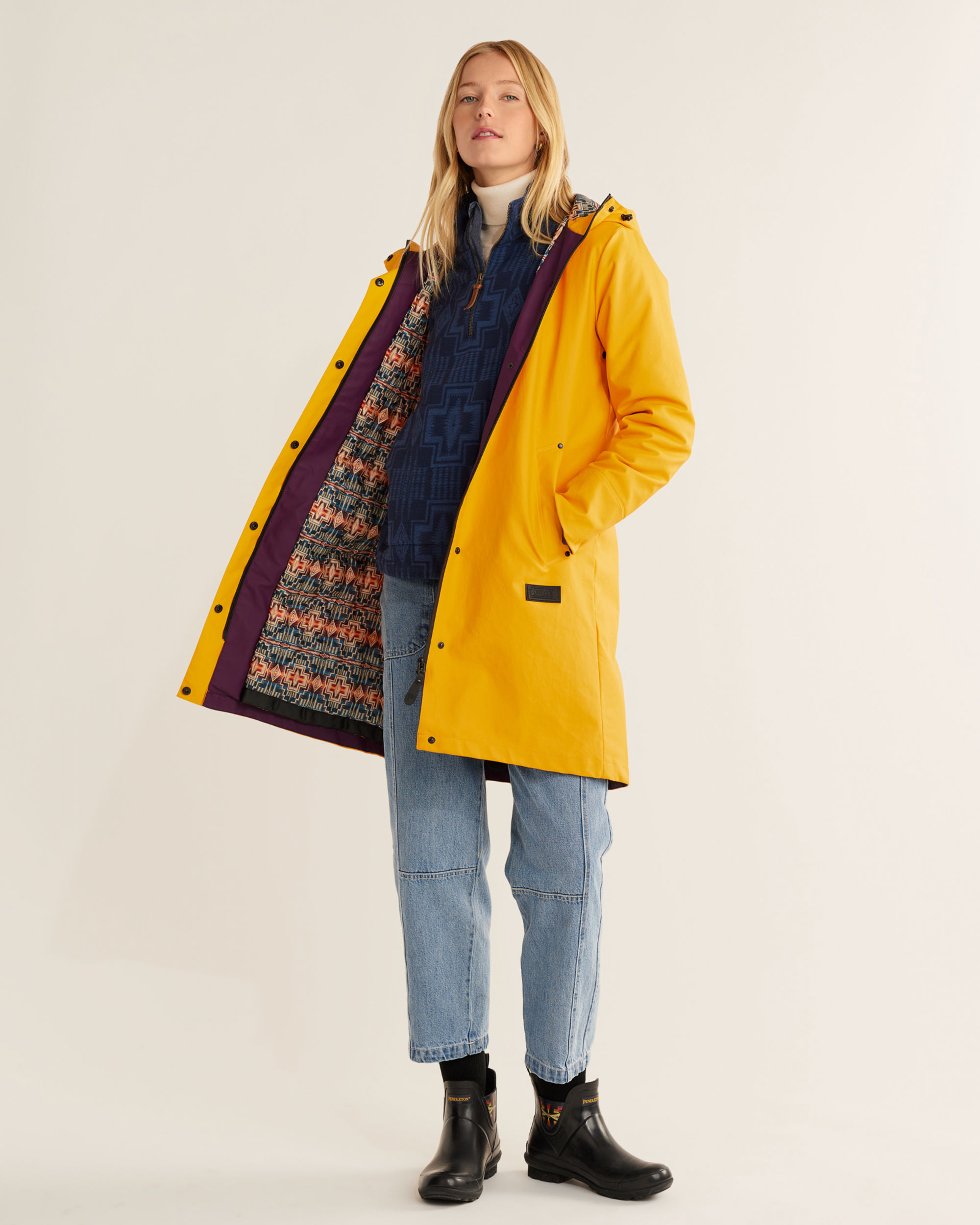 Look Stylish with Women's Victoria A-Line Slicker | Pendleton Woolen Mills