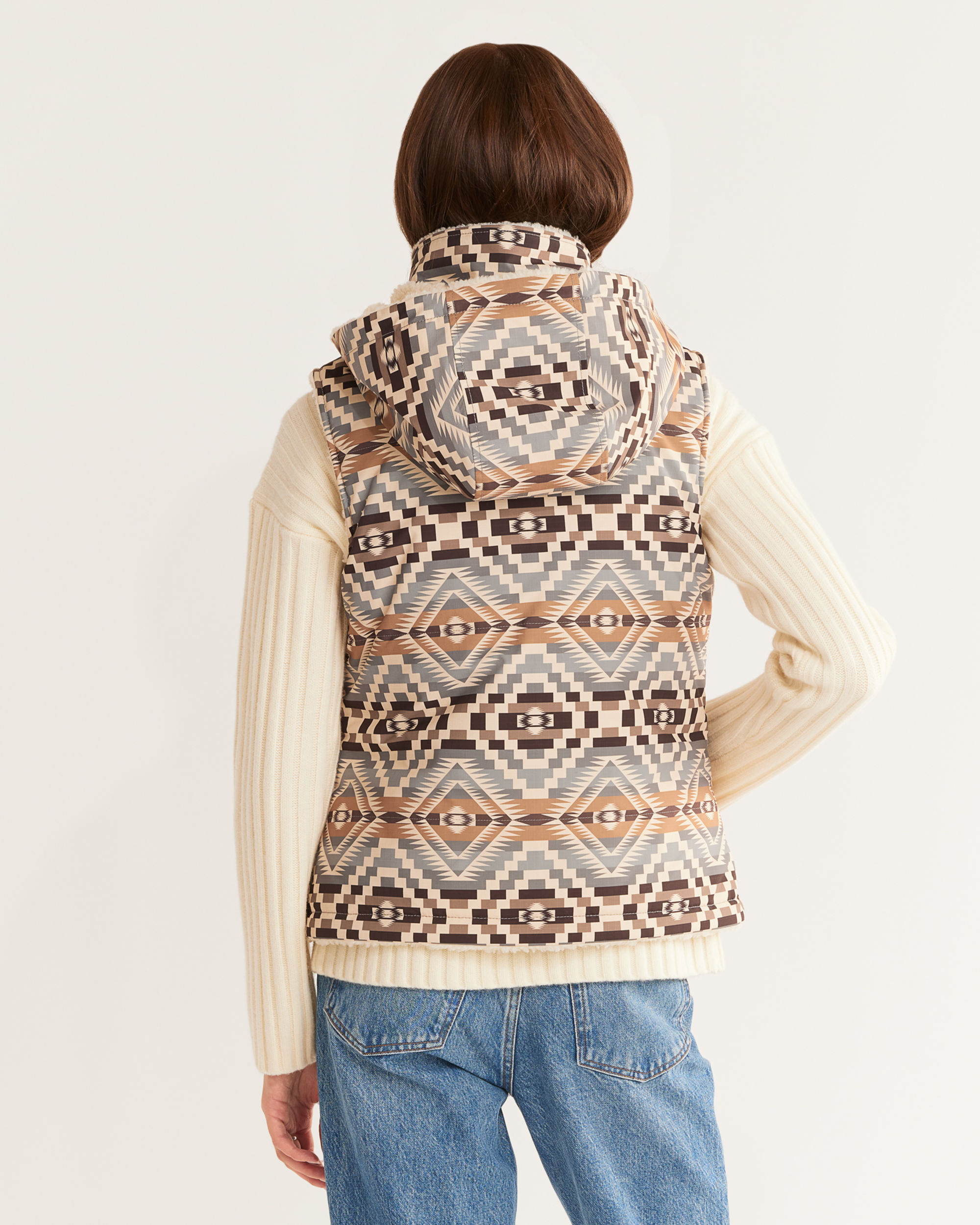 Stay Warm & Stylish in Women's Berber Fleece-Lined Vest | Pendleton