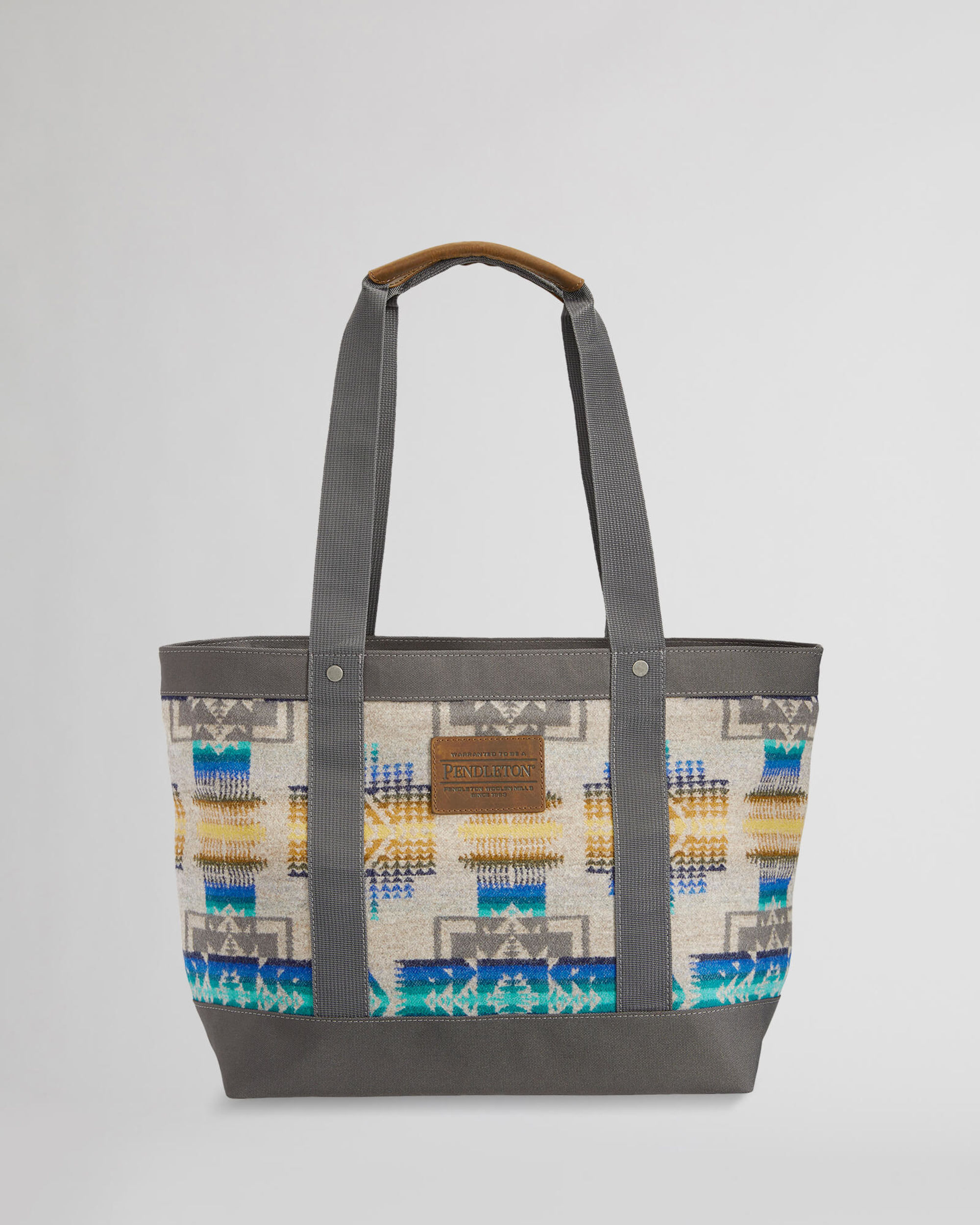 Pure Wool Zip Tote in Blue Chief Joseph Print | Pendleton Woolen Mills