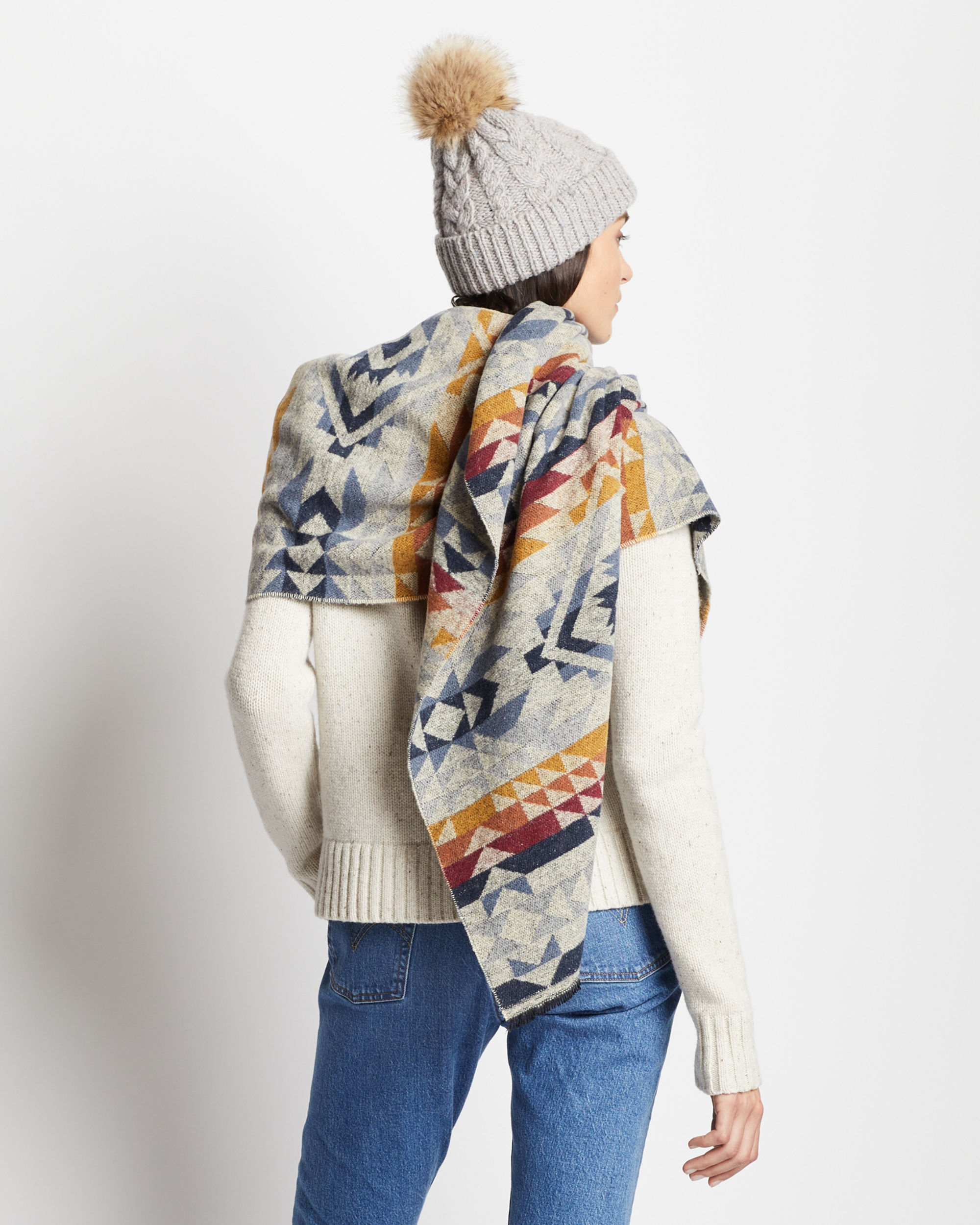 Cozy & Stylish Look with Smith Rock Wrap | Pendleton