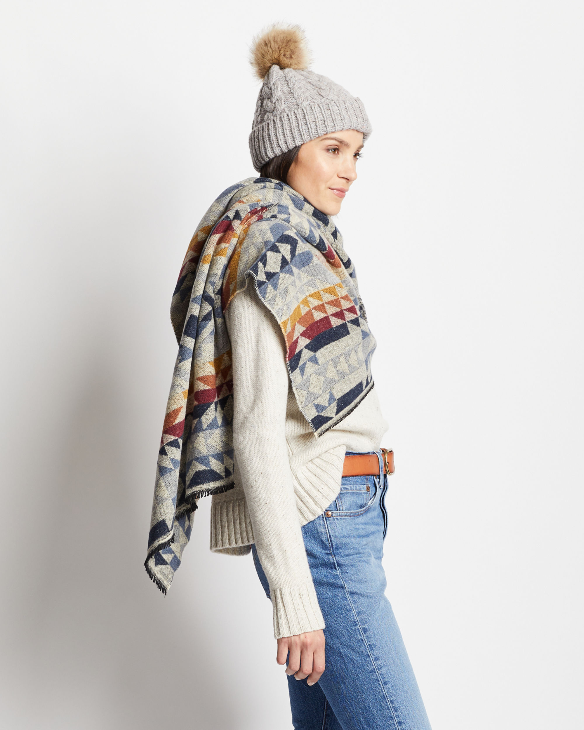Cozy & Stylish Look with Smith Rock Wrap | Pendleton