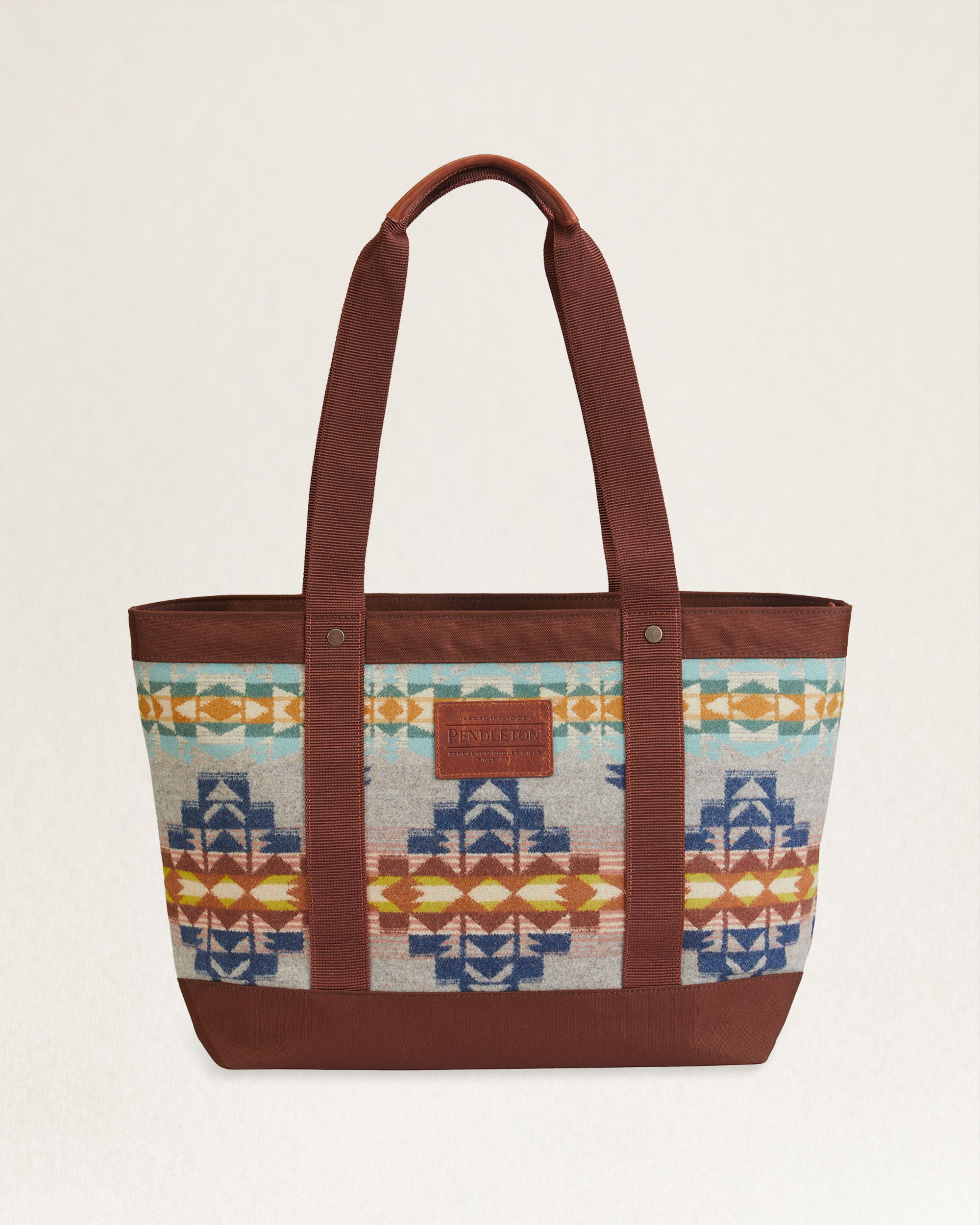 Desert Dawn Wool/Leather Zip Tote | Pendleton