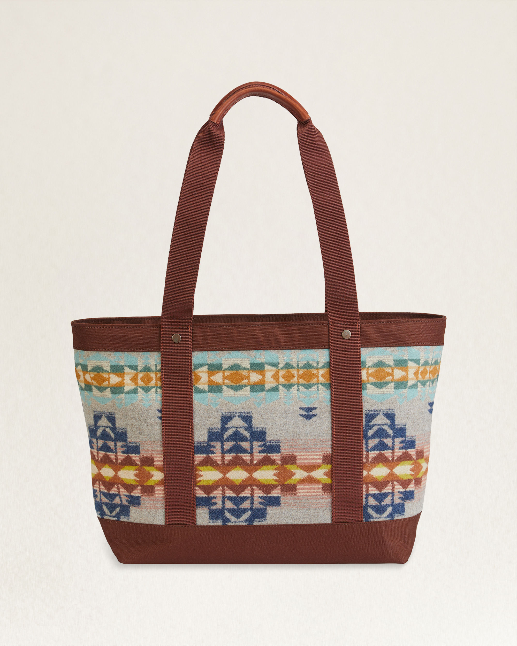 Desert Dawn Wool/Leather Zip Tote | Pendleton