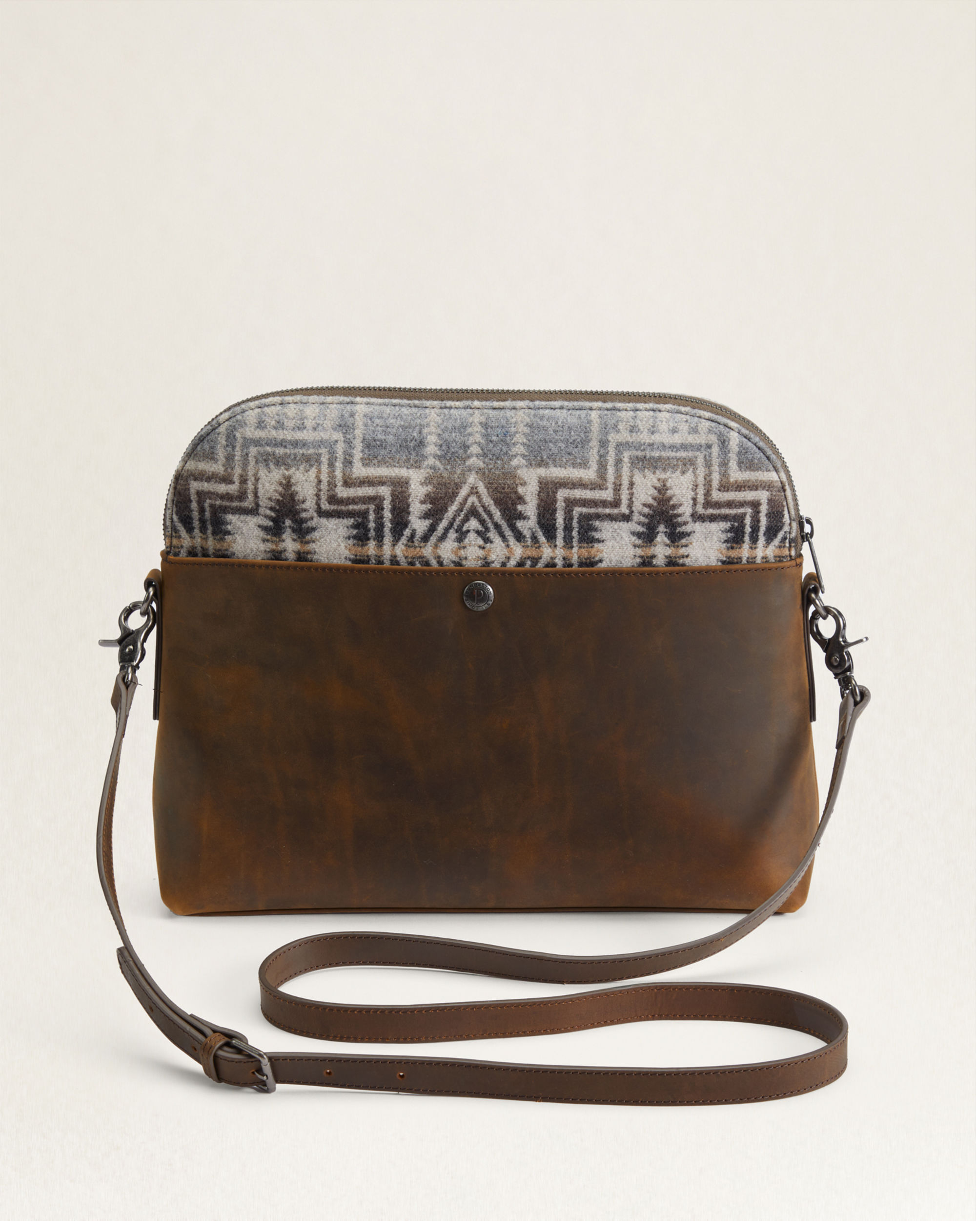 Stylish & Functional Harding Star Wool/Leather Crossbody Bag | Pendleton