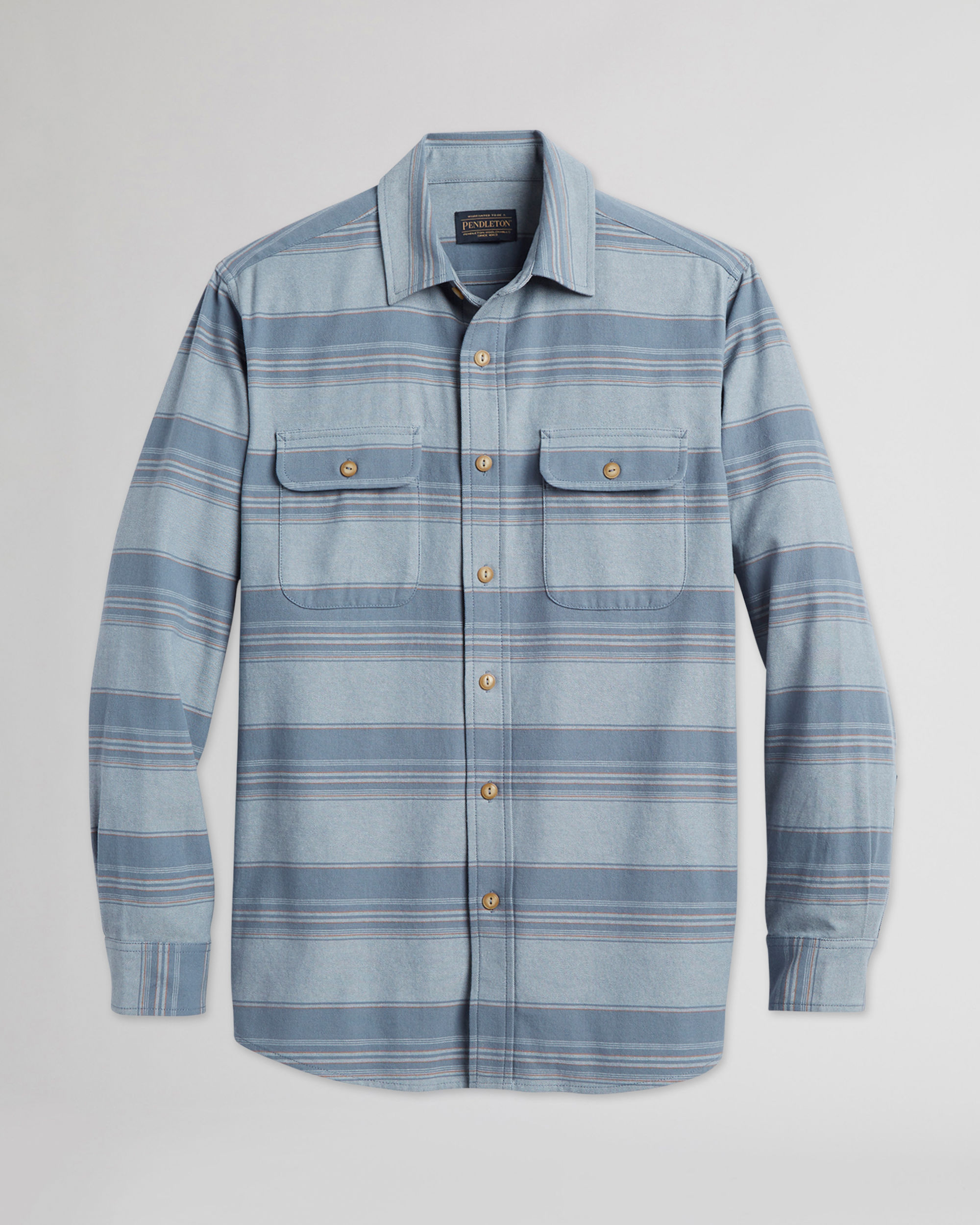 MEN'S STRIPE BEACH SHACK COTTON SHIRT
