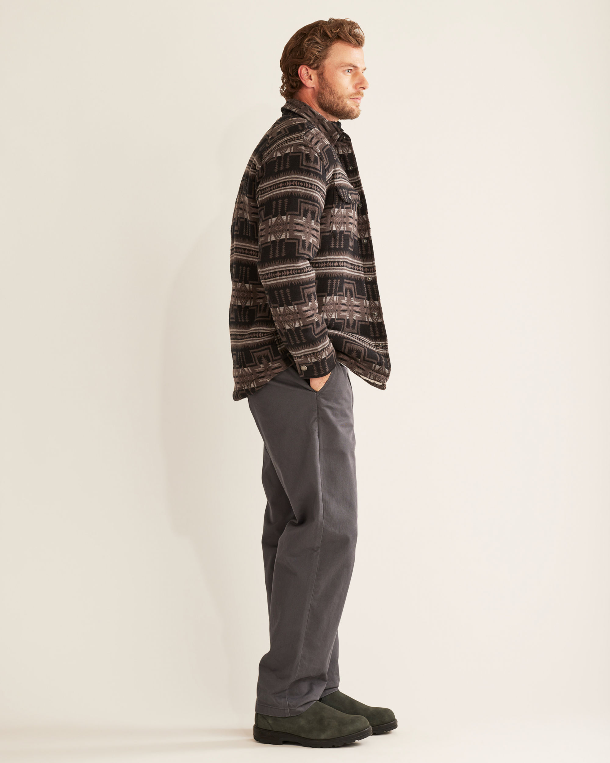 Shop Men's Harding Doublesoft Sherpa-Lined Shirt Jacket | Pendleton