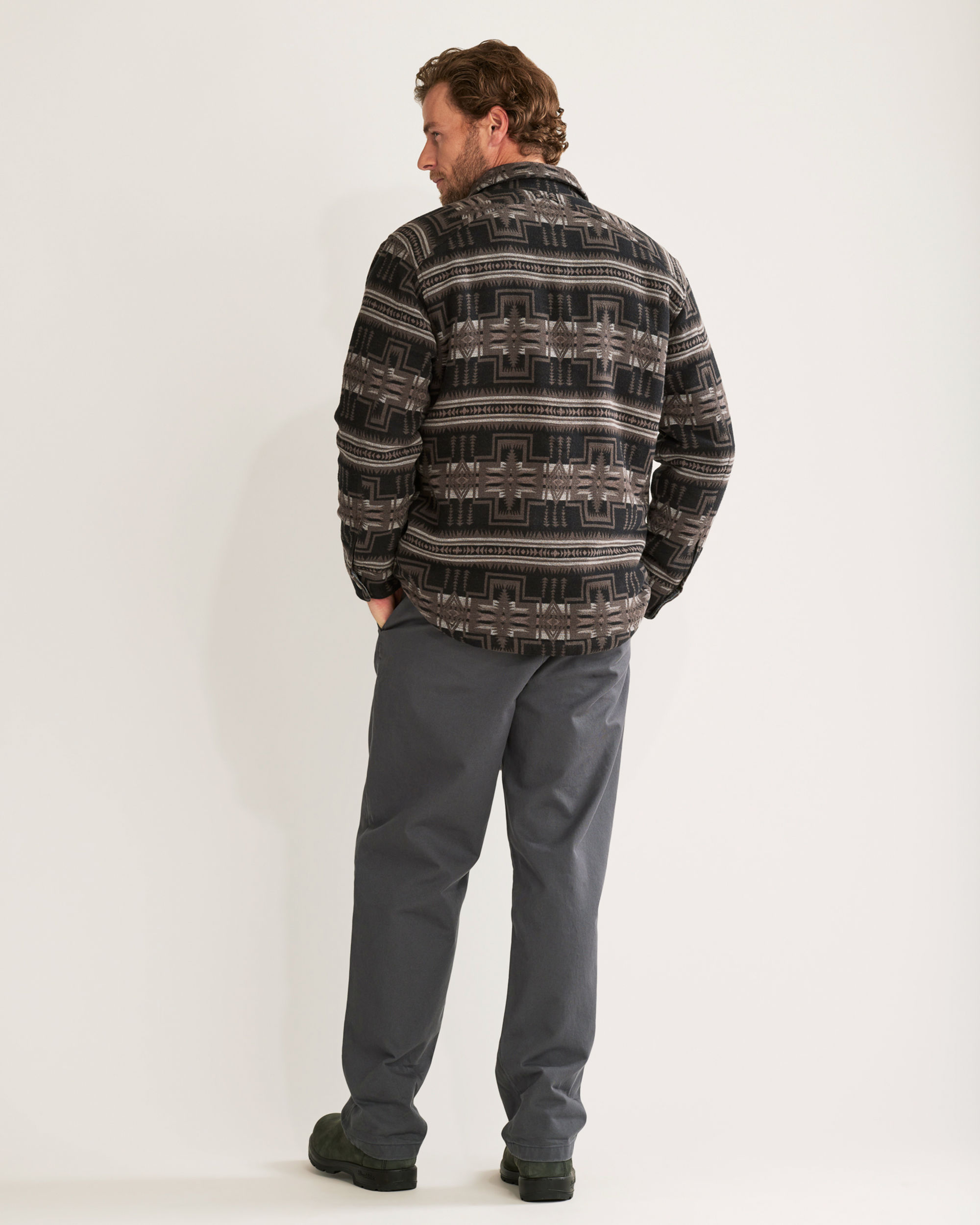 Shop Men's Harding Doublesoft Sherpa-Lined Shirt Jacket | Pendleton