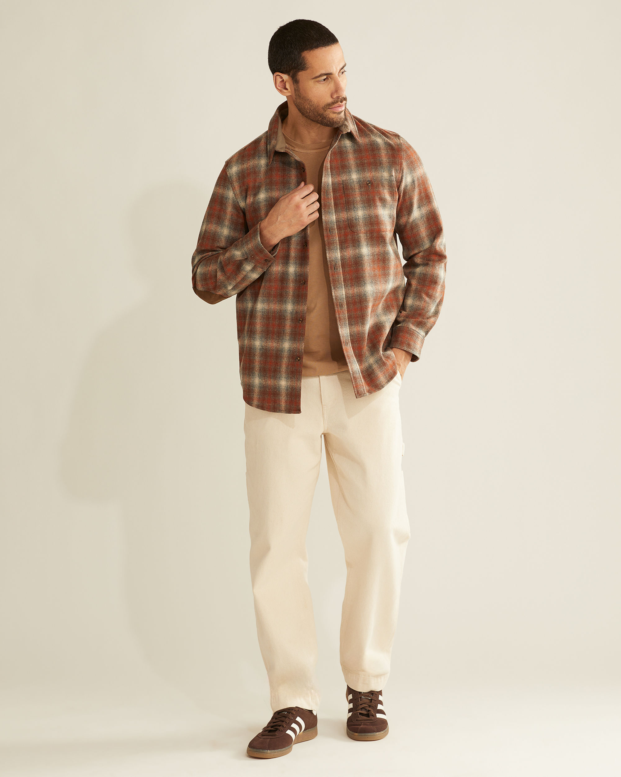 MEN'S PLAID ELBOW-PATCH TRAIL SHIRT | Pendleton Woolen Mills