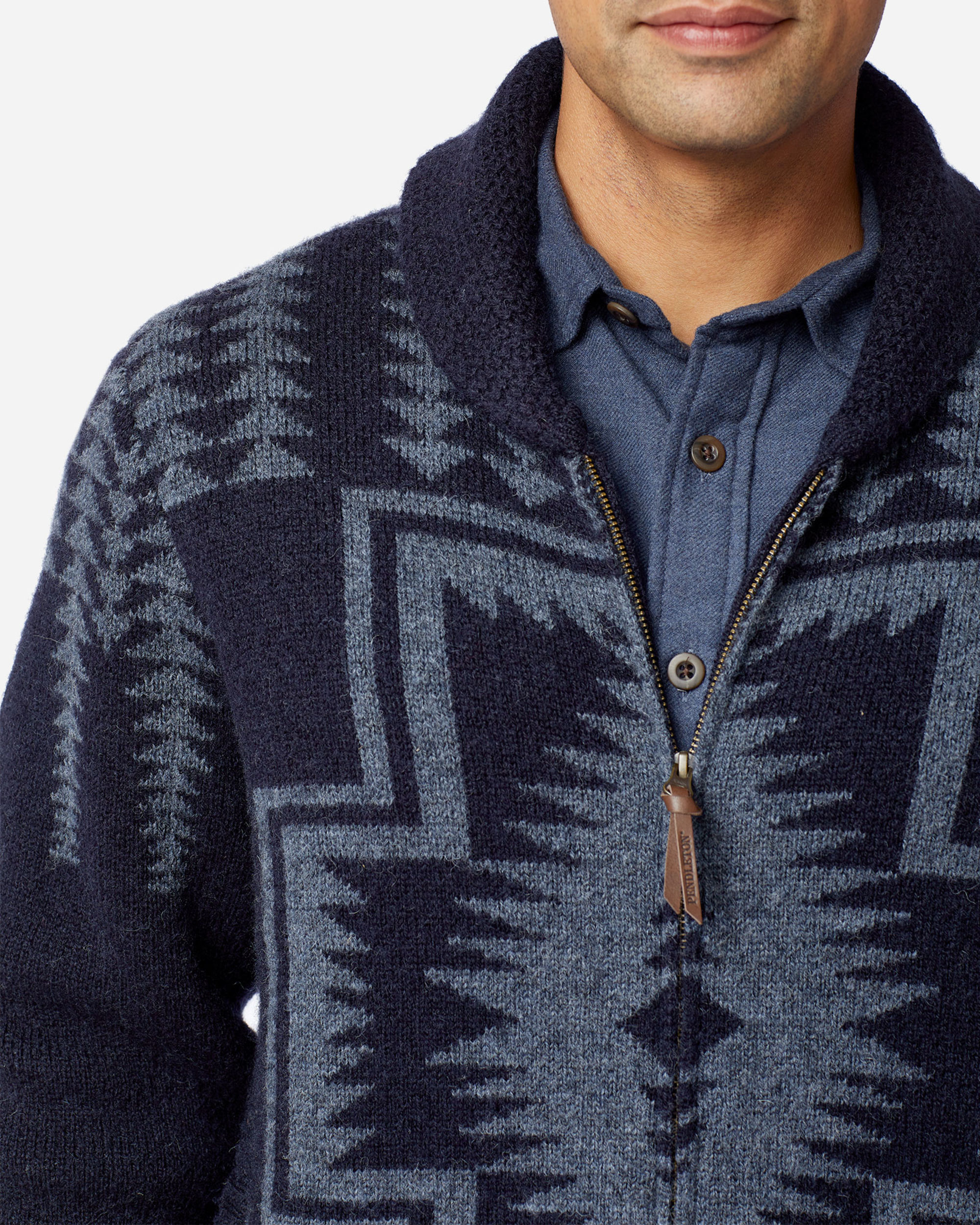 MEN'S HARDING ZIP CARDIGAN | Pendleton