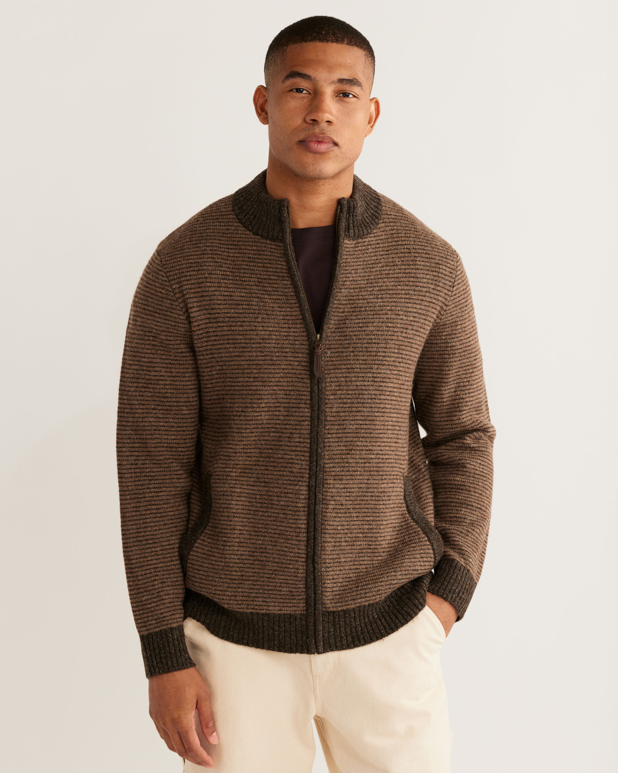 MEN'S SHETLAND COLLECTION FULL-ZIP SWEATER | Pendleton