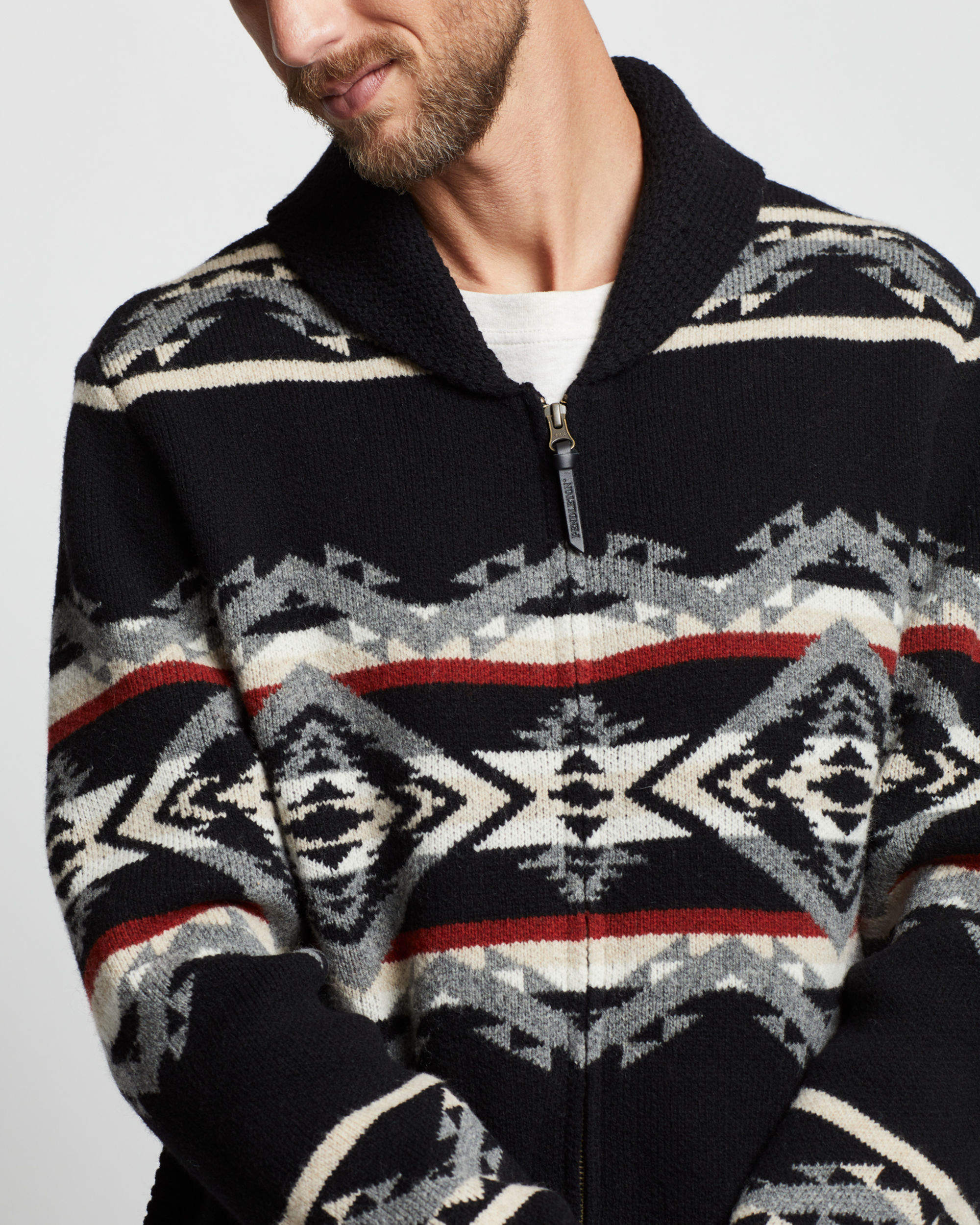 Men's Tecopa Hills Lambswool Zip Cardigan | Pendleton