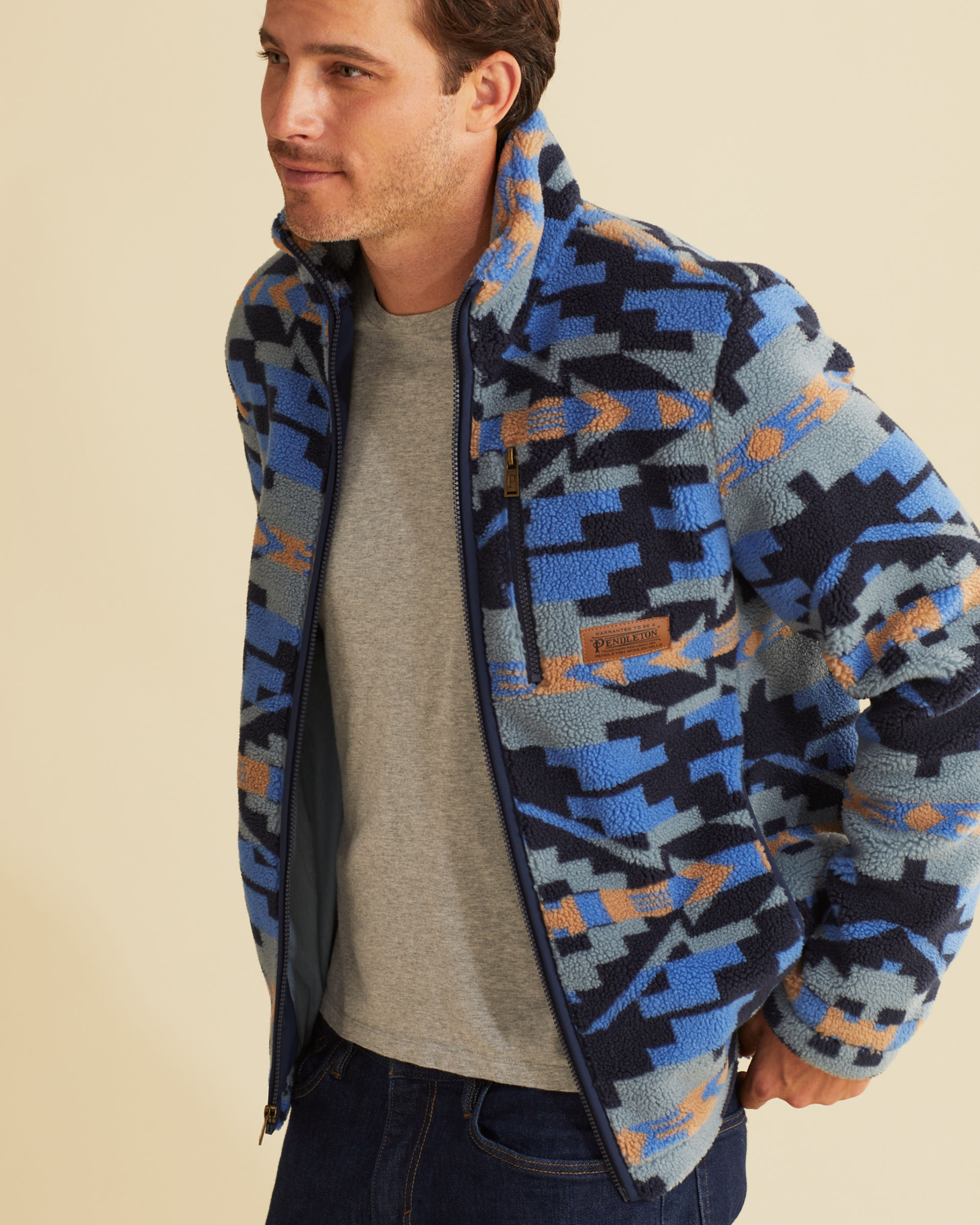 Men's Berber Fleece Zip Jacket | Pendleton Woolen Mills