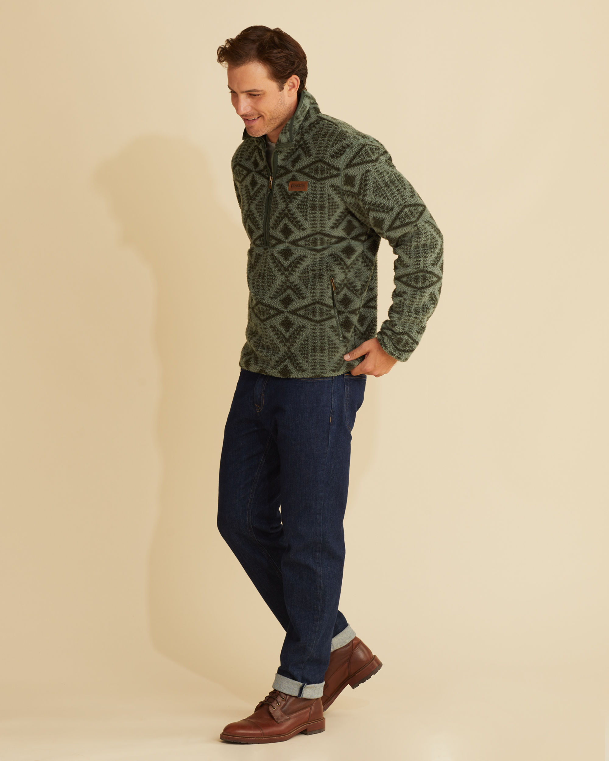 Men's Half-Zip Fleece Jacket | Pendleton