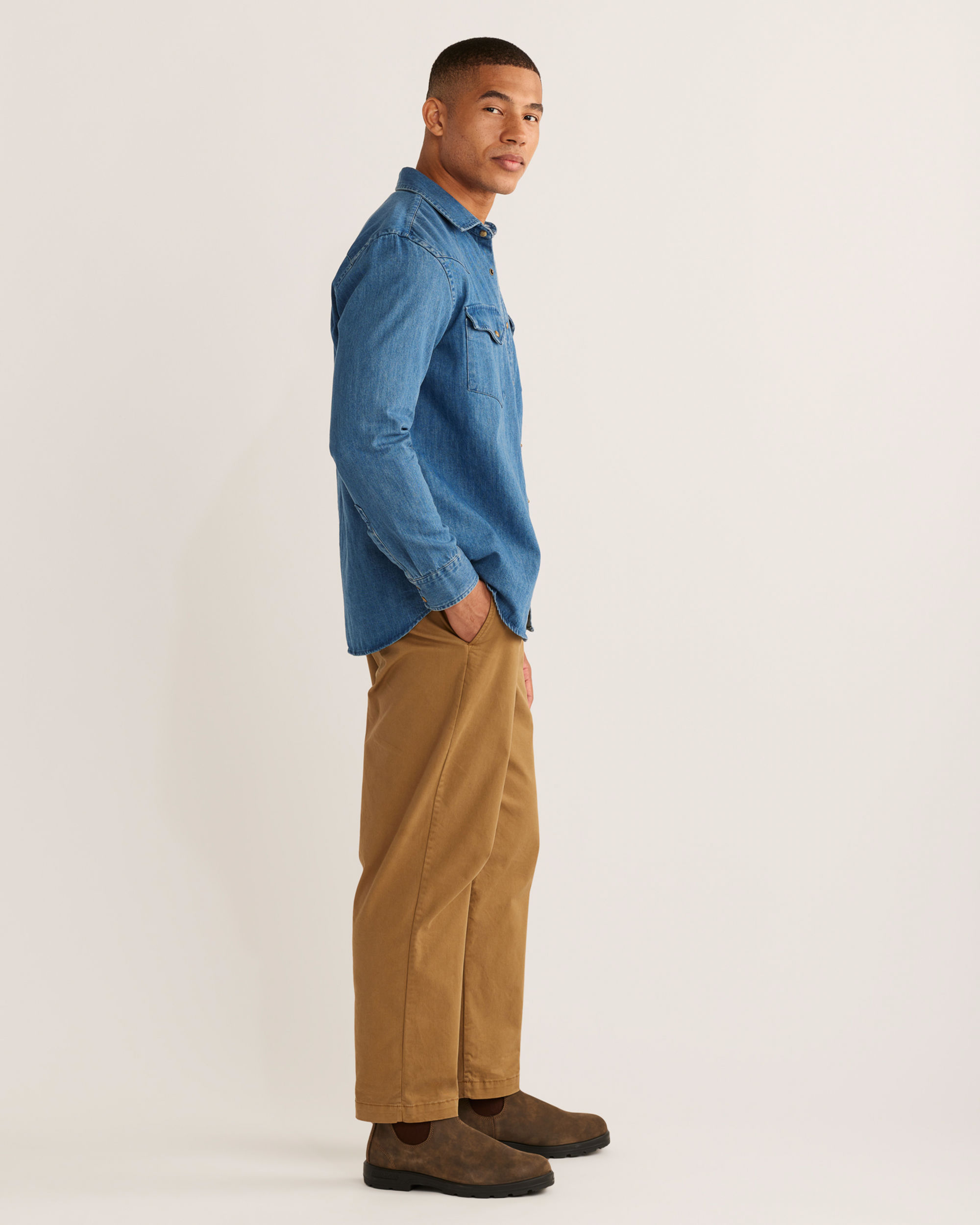 Shop Our Pendleton Men's Wyatt Snap-Front Denim Shirt | Pendleton