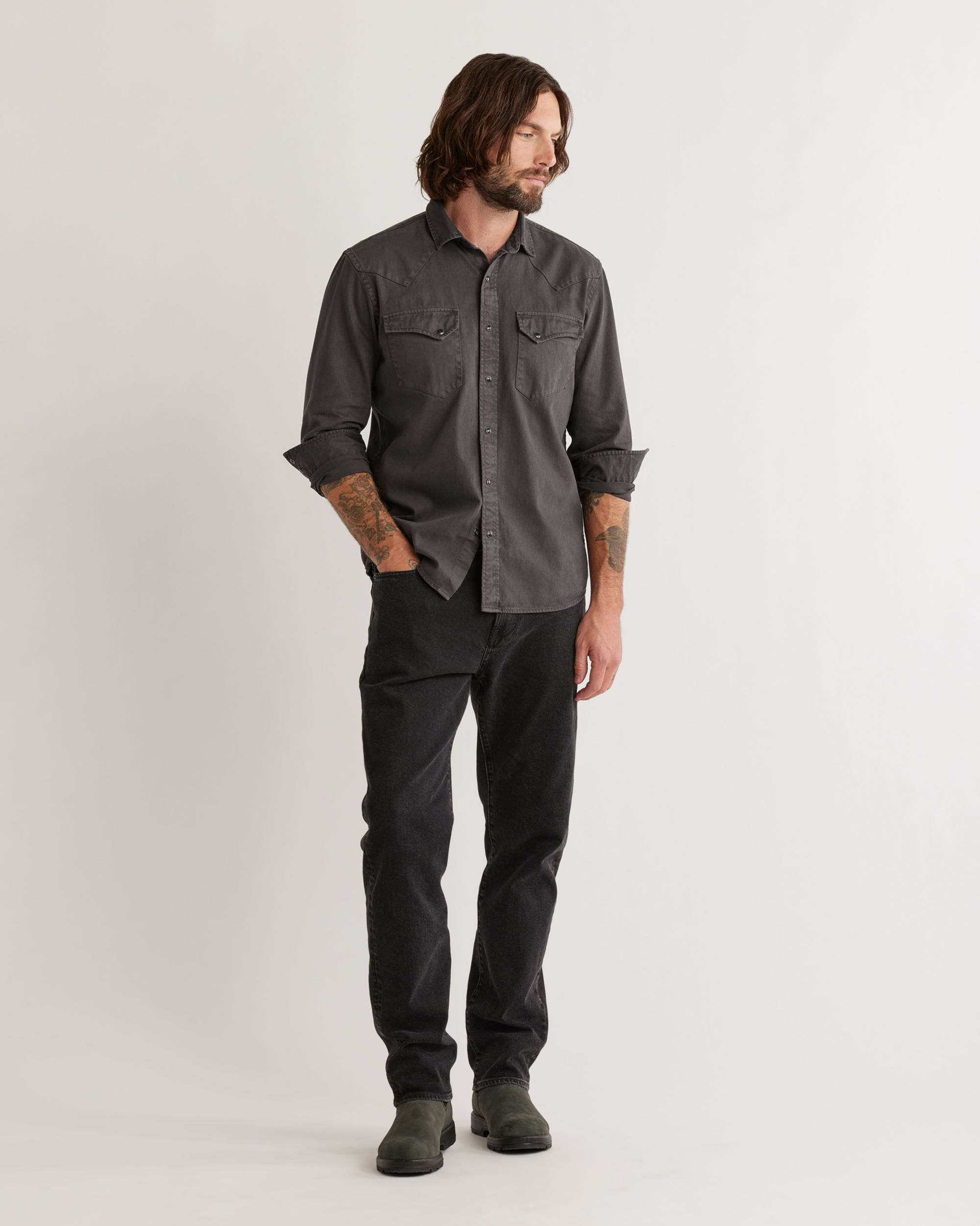 Shop Our Pendleton Men's Wyatt Snap-Front Denim Shirt | Pendleton
