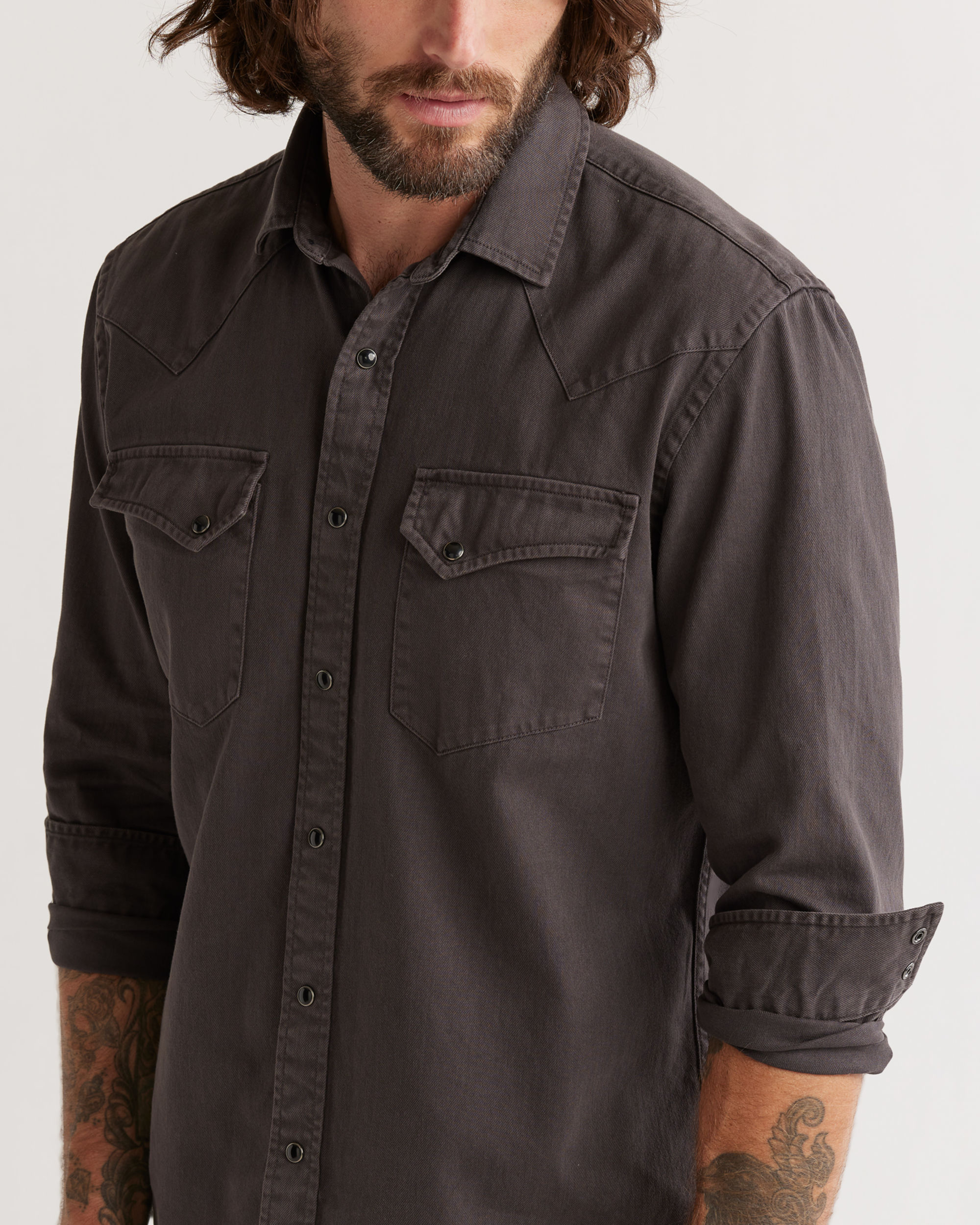 Shop Our Pendleton Men's Wyatt Snap-Front Denim Shirt | Pendleton