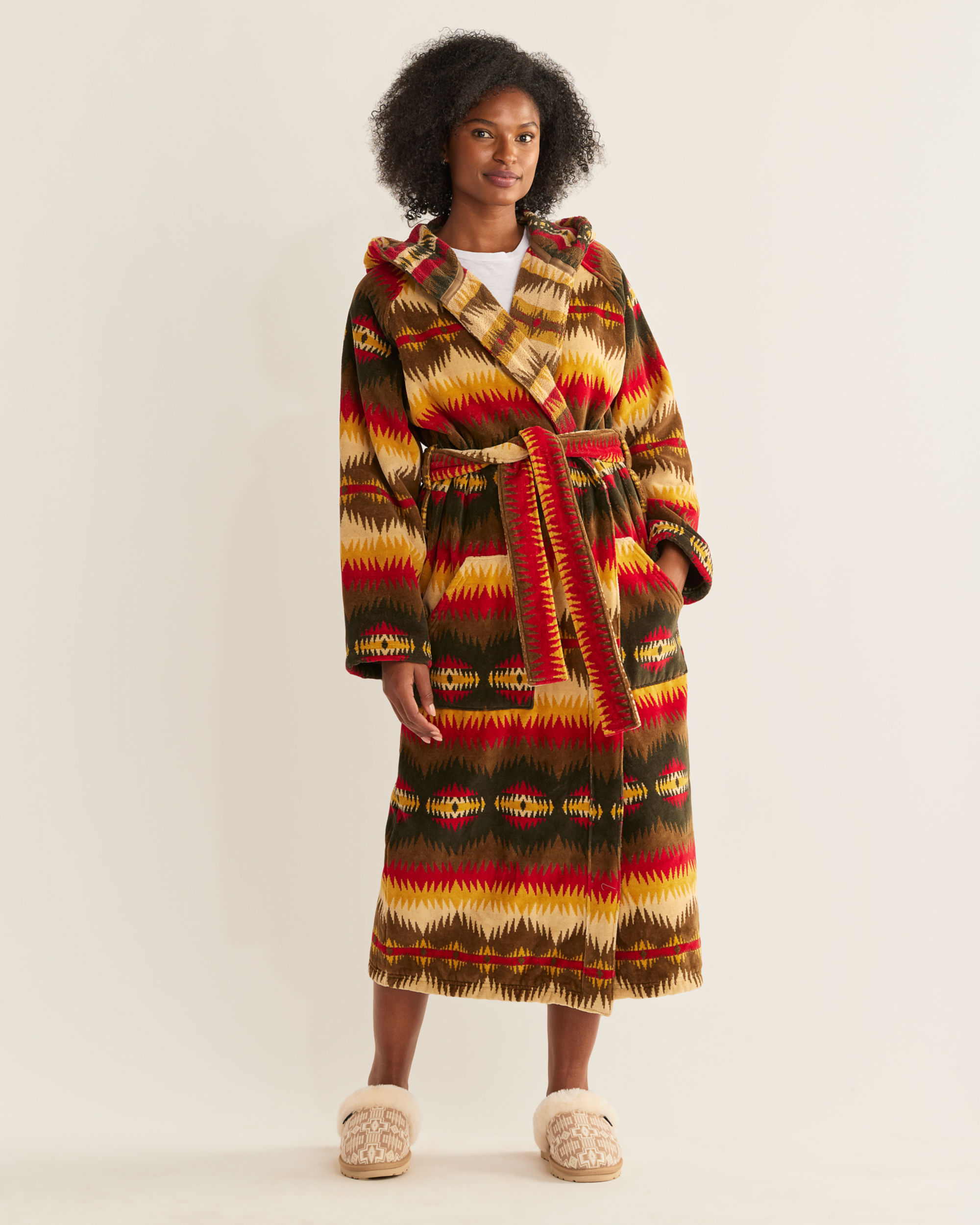 Browse & Shop Luxurious Cotton Terry Velour Robe | Pendleton