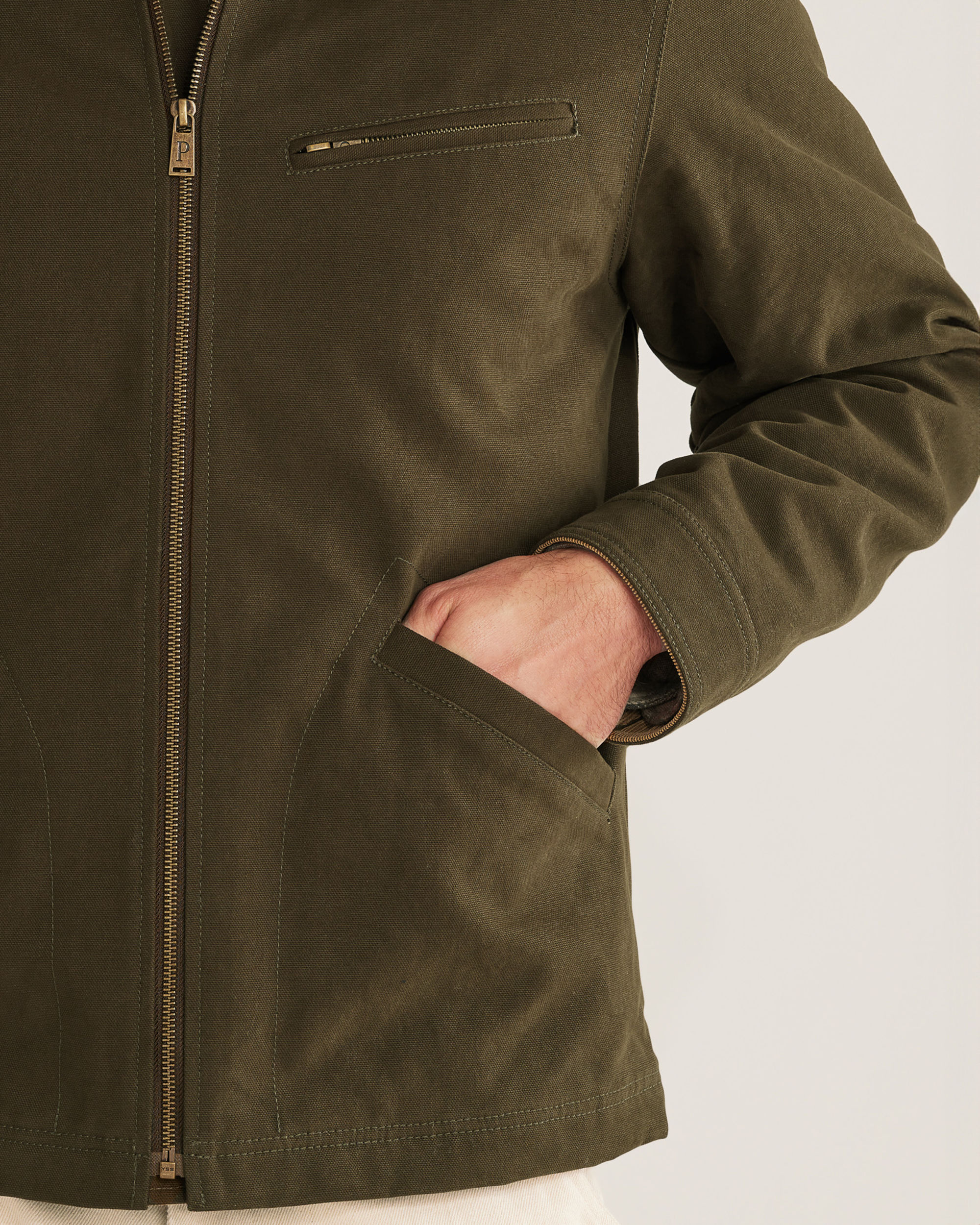 Stay Warm in the Men's Tahoma Canvas Trucker Jacket | Pendleton